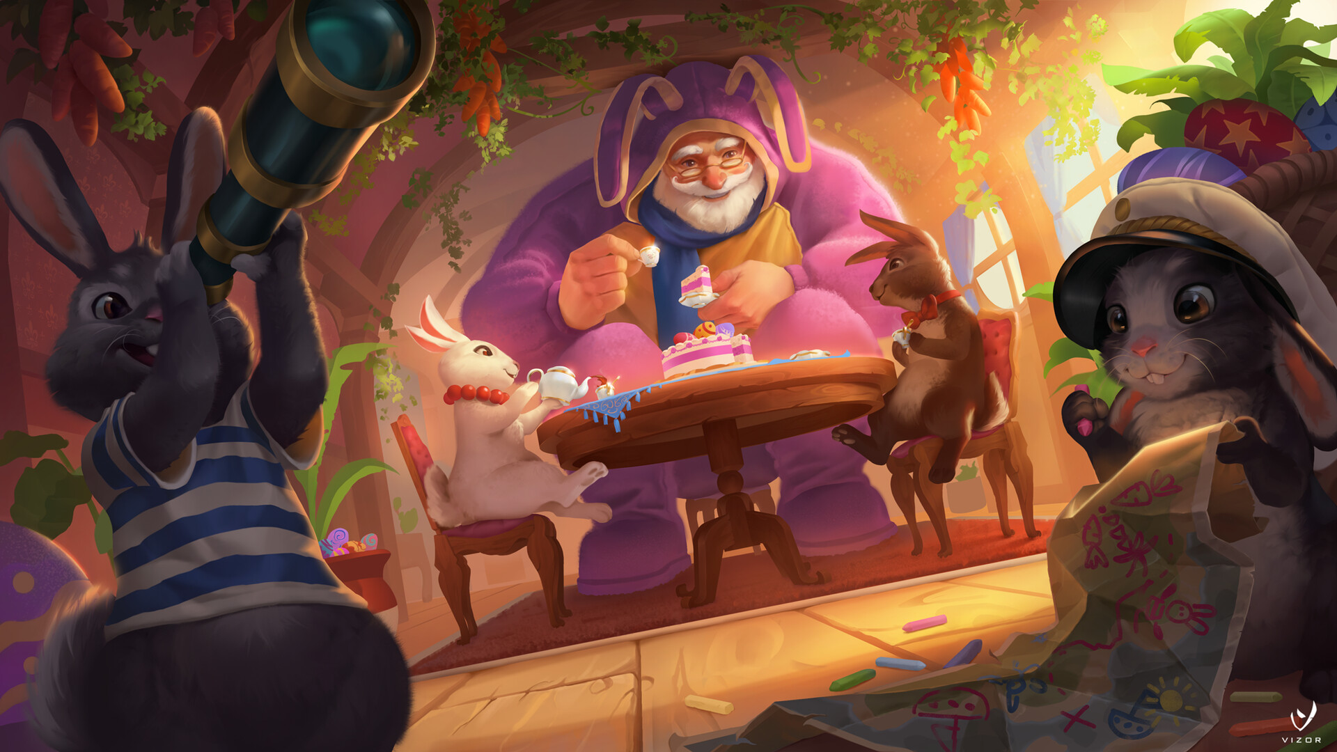 ArtStation - Easter preloader 2023 at Klondike game