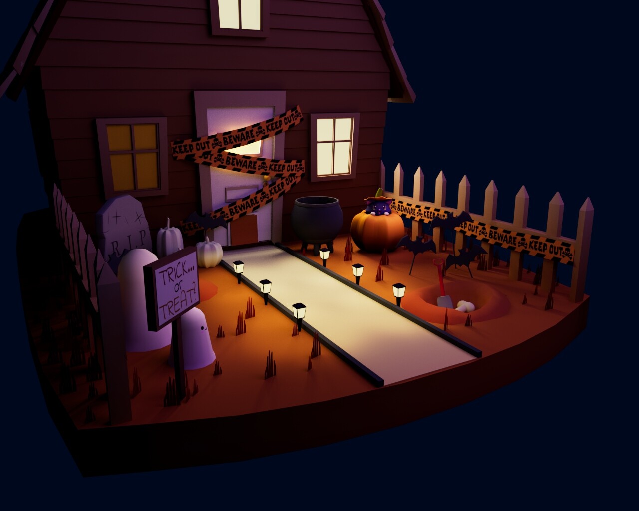 Anna Constable - Stylised Halloween Diorama