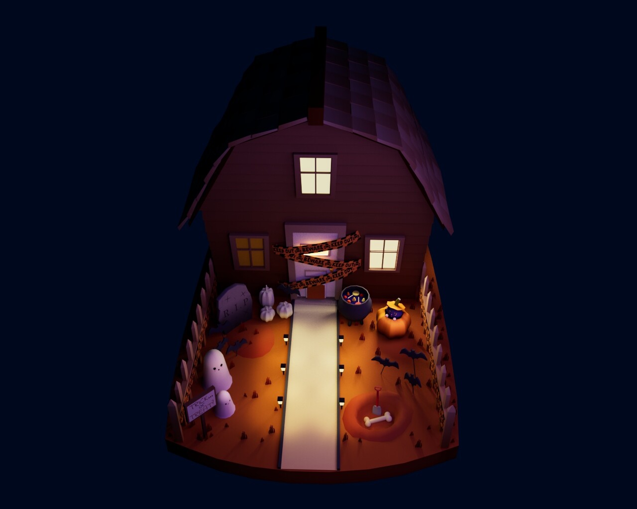 Anna Constable - Stylised Halloween Diorama