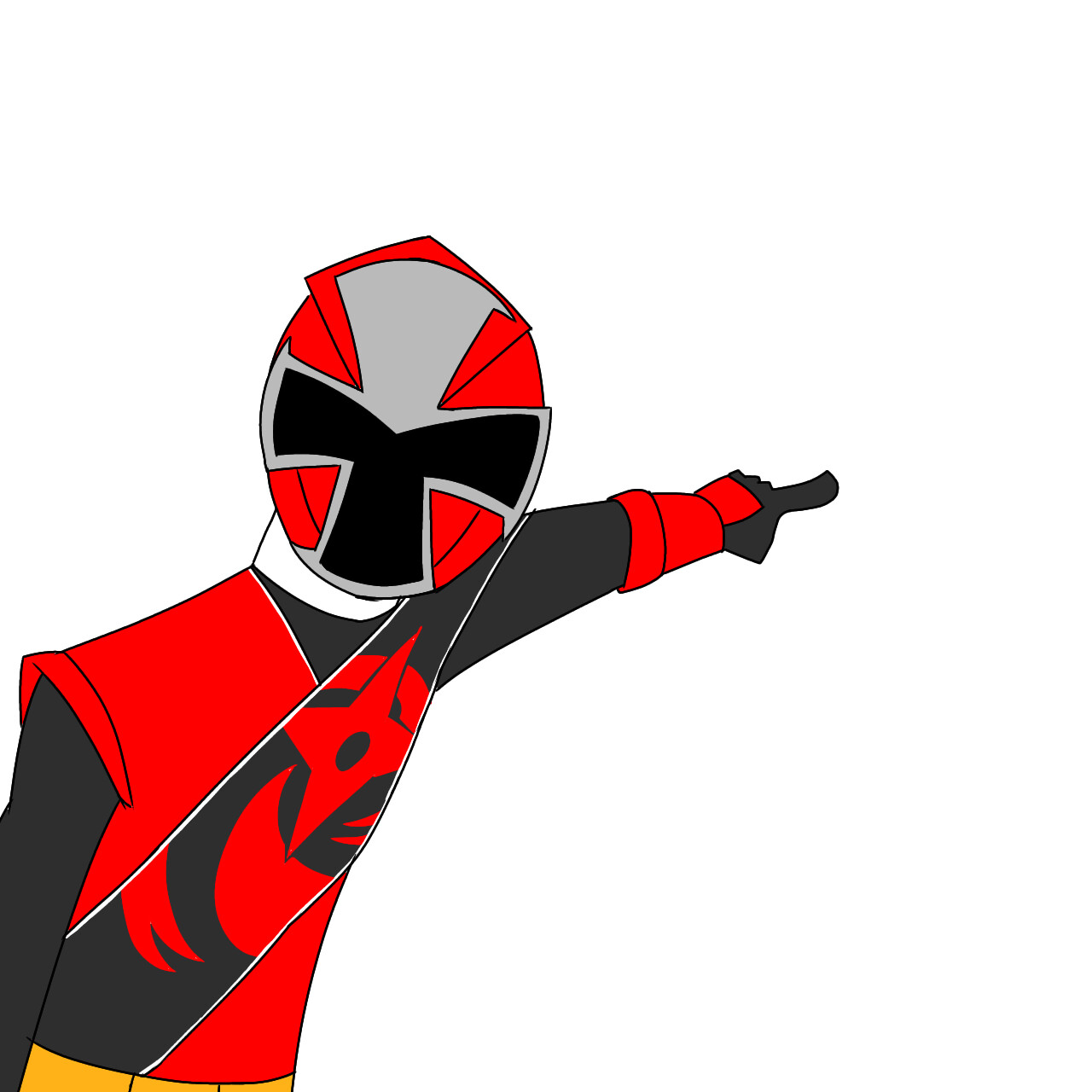 how to draw power rangers ninja steel step by step