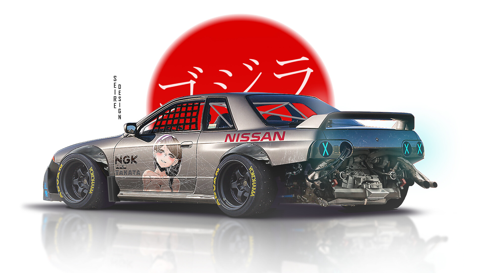 ArtStation - Nissan Skyline r32 V10