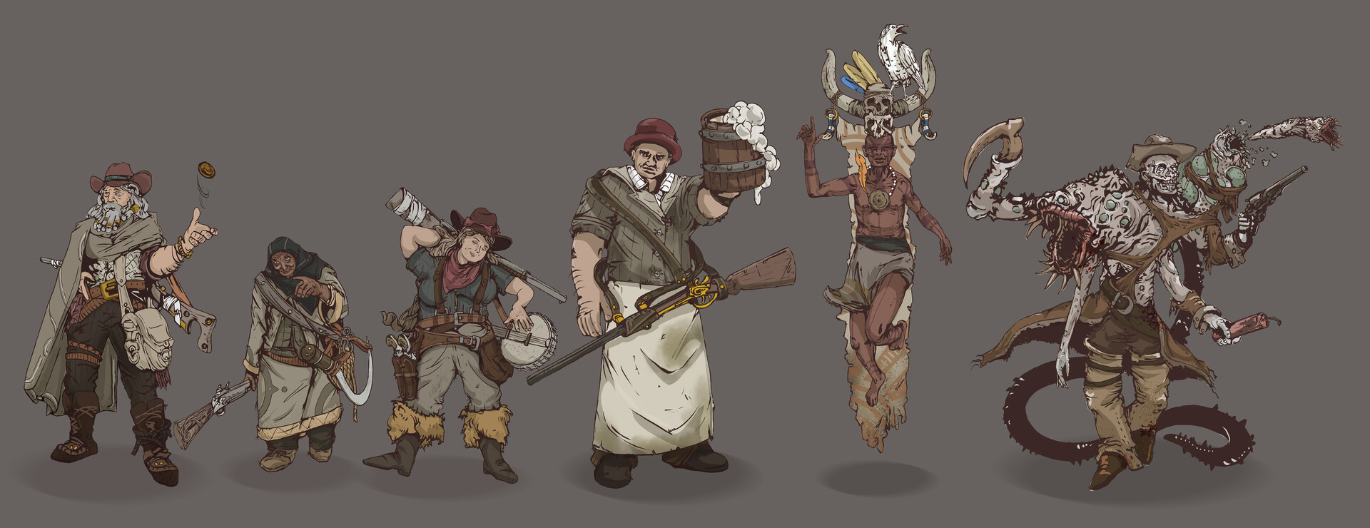 ArtStation - Cowboys project