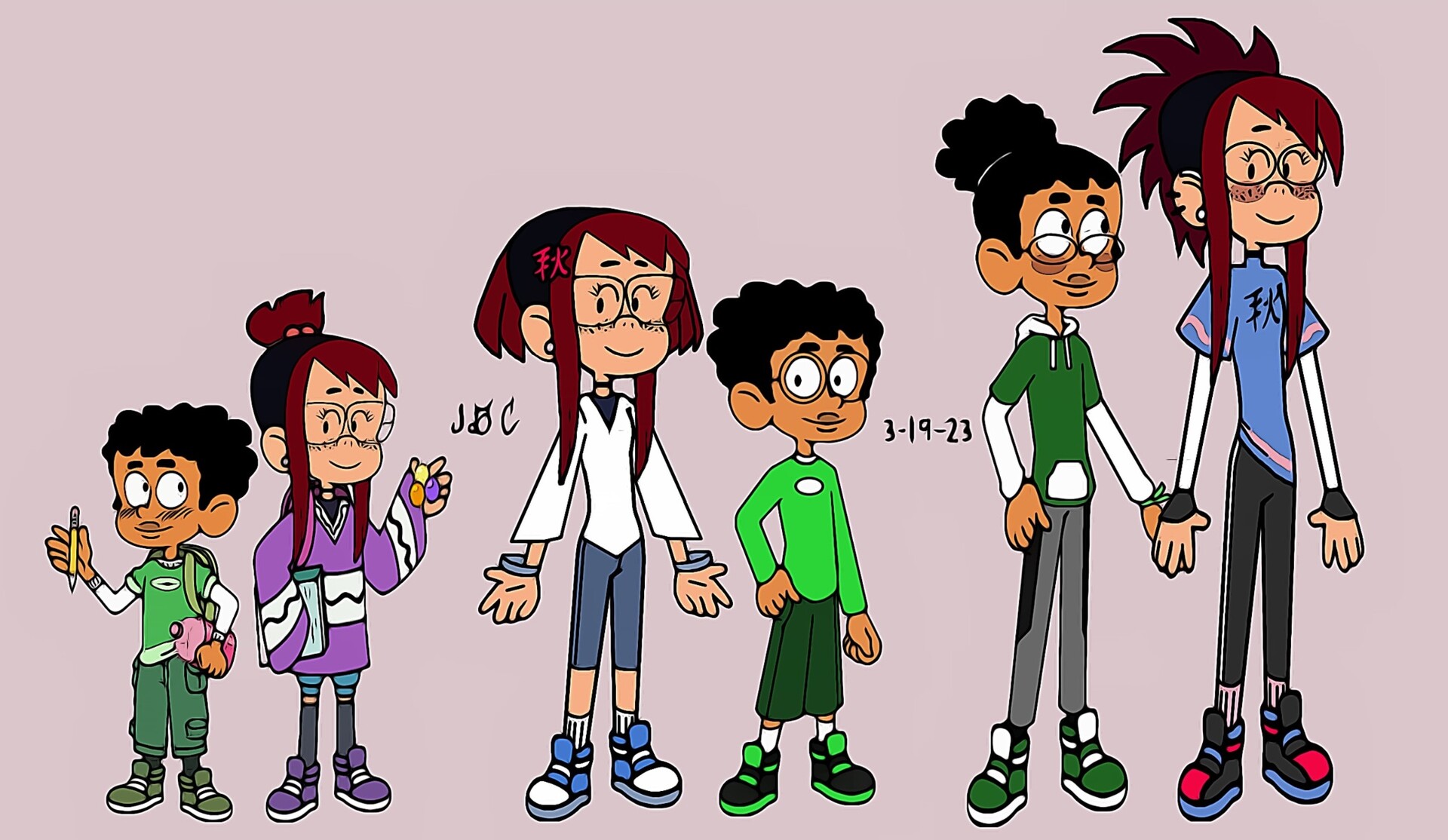 Jordan Davis-Carter - Creek Style Ren: Age Progression