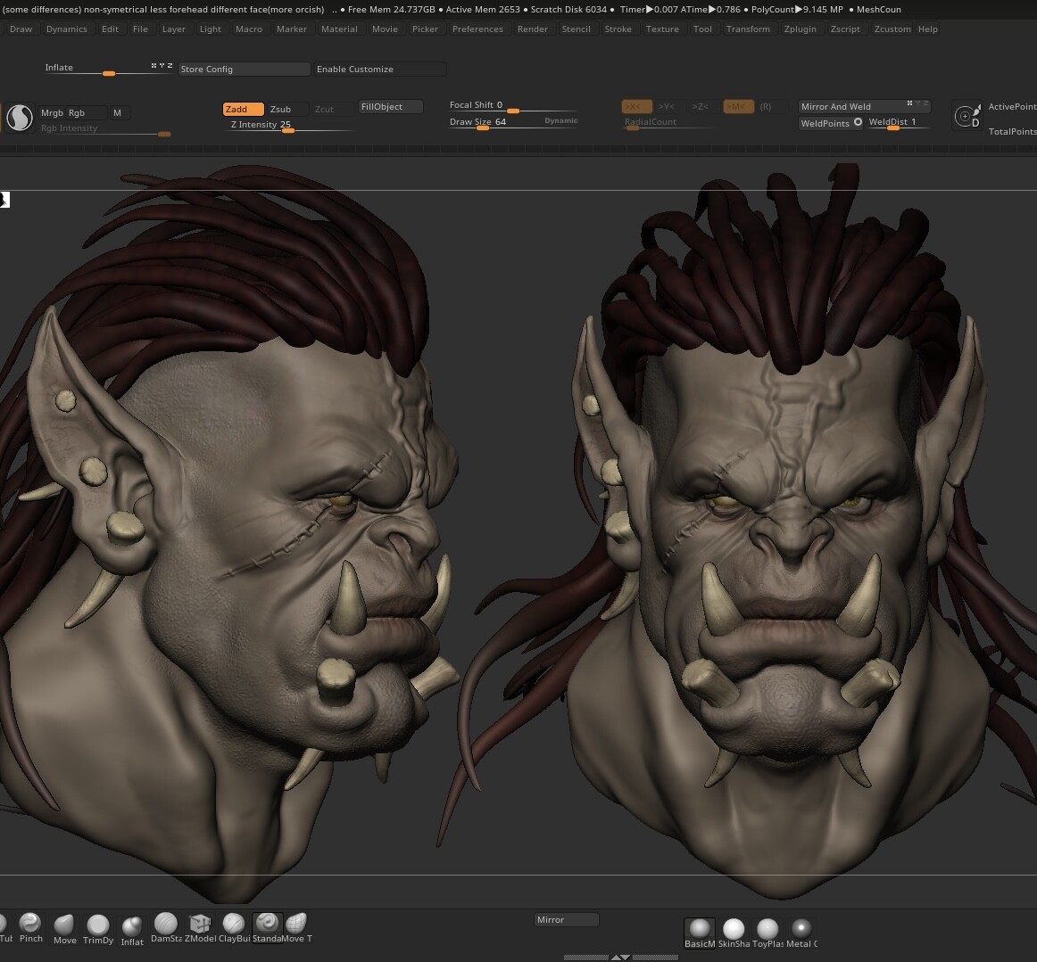 ArtStation - Ork made from original concept of https://nikoto.artstation.com. Also first time ...
