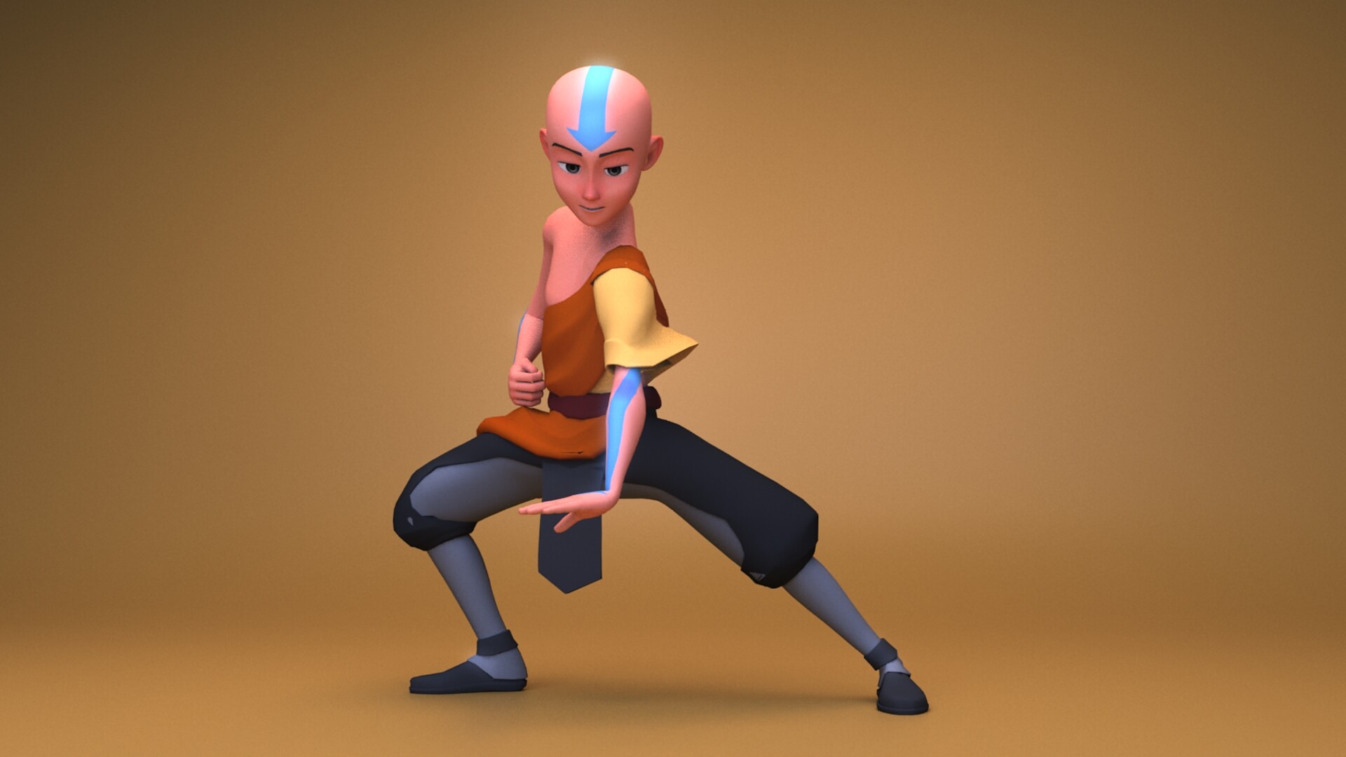 ArtStation - AANG CHARACTER SMOOTH MOVES