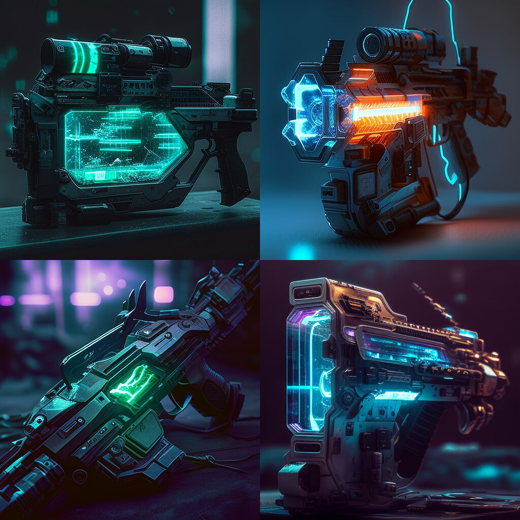 ArtStation - Futuristic AK-12