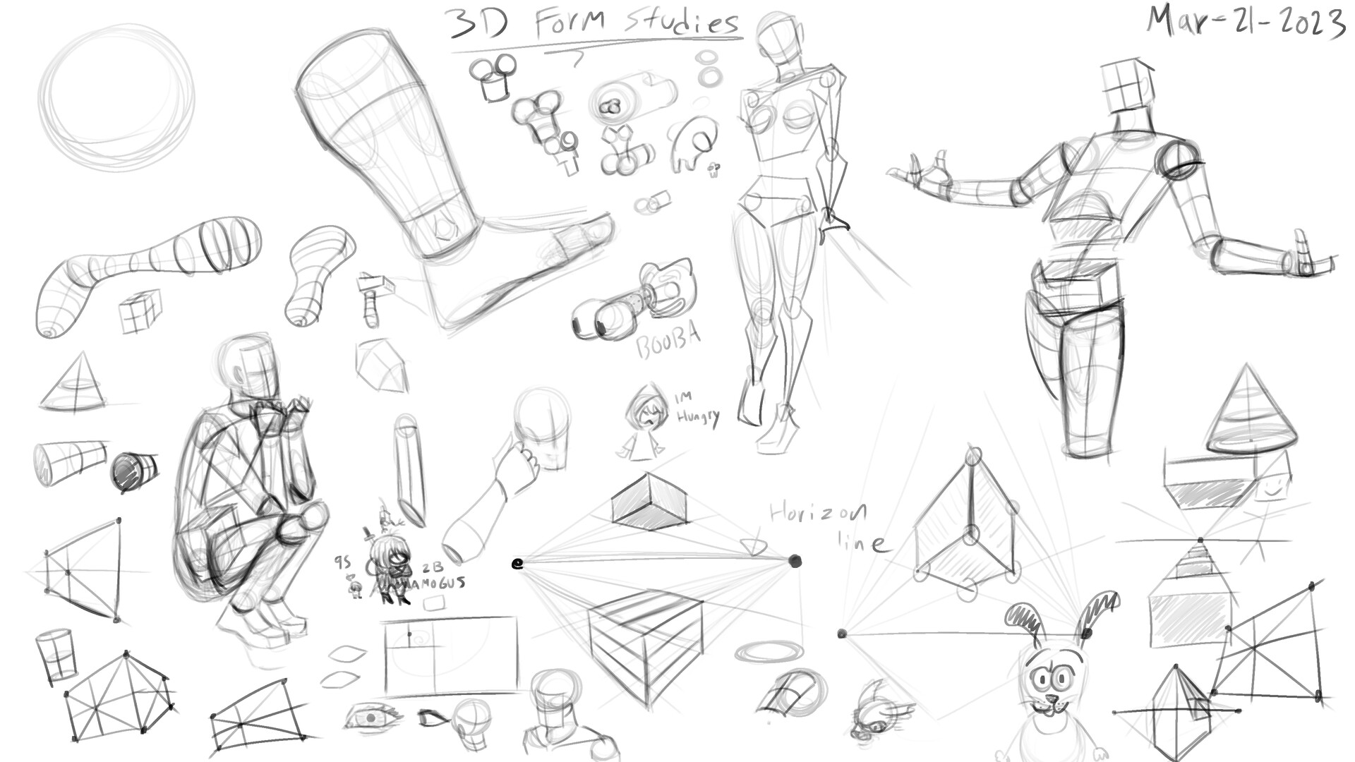 Onesai - 3D Form Studies using Pinterest Studies