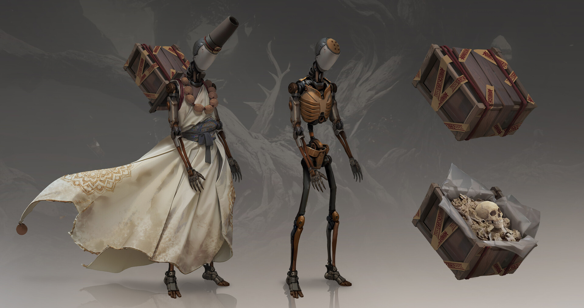 ArtStation - Cyber Gold Body 赛博金身