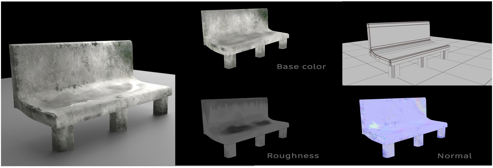 ArtStation - Cement Bench Texture