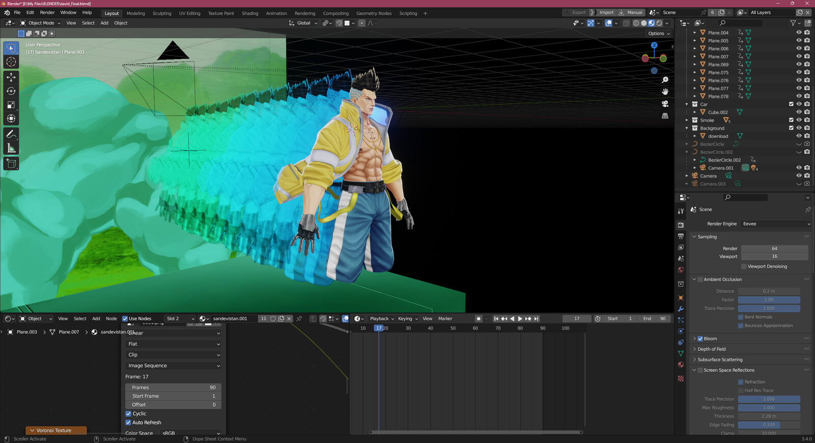 Domini Sancti Dalmacio - David Martinez (HANDPAINTED) - Cyberpunk Edgerunners