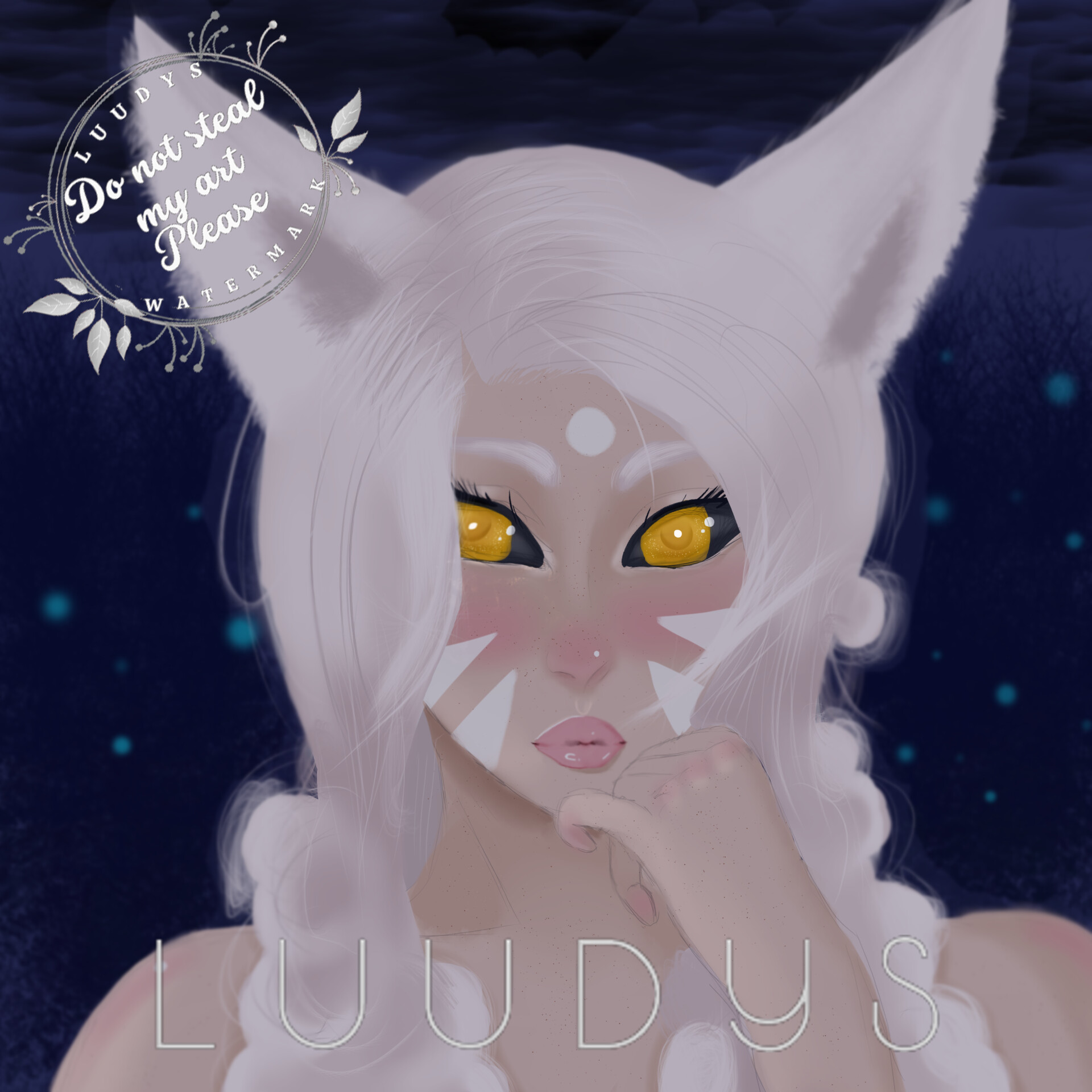 ArtStation - Foxgirl portrait