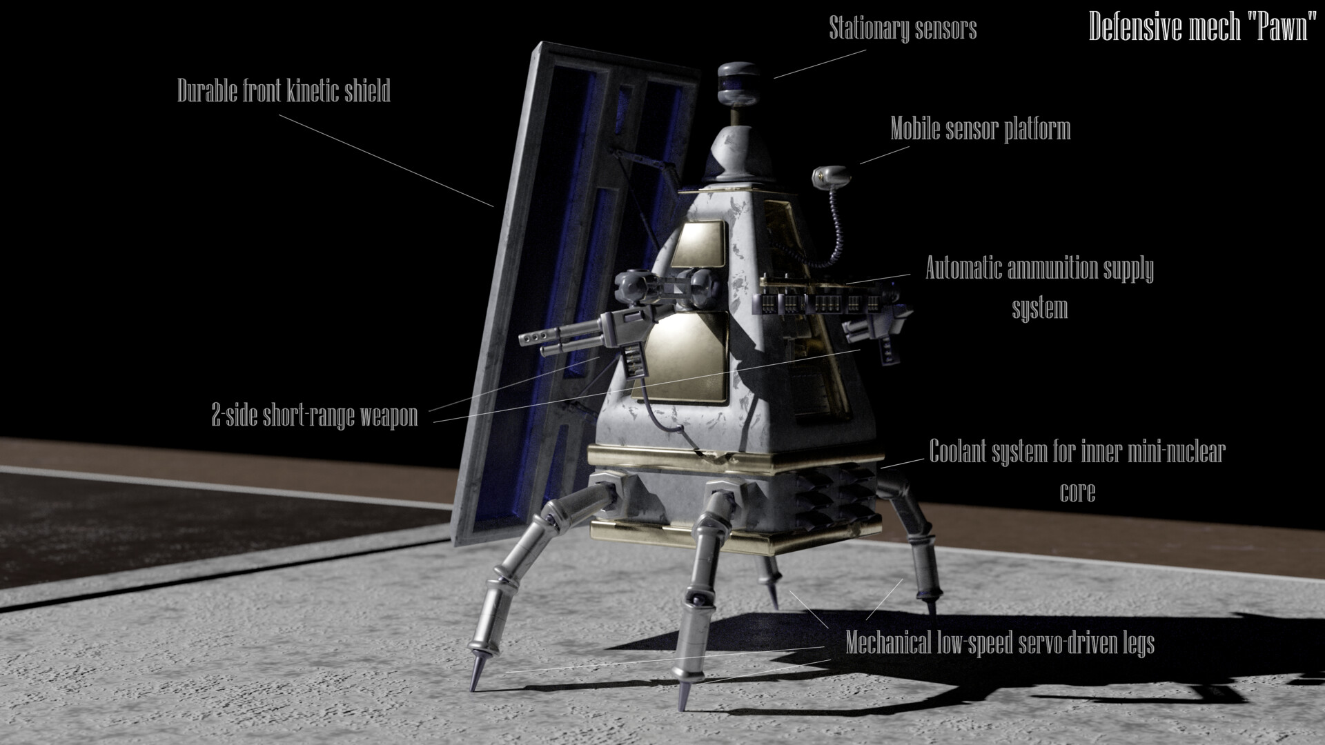 ArtStation - Chess Robot "Pawn"