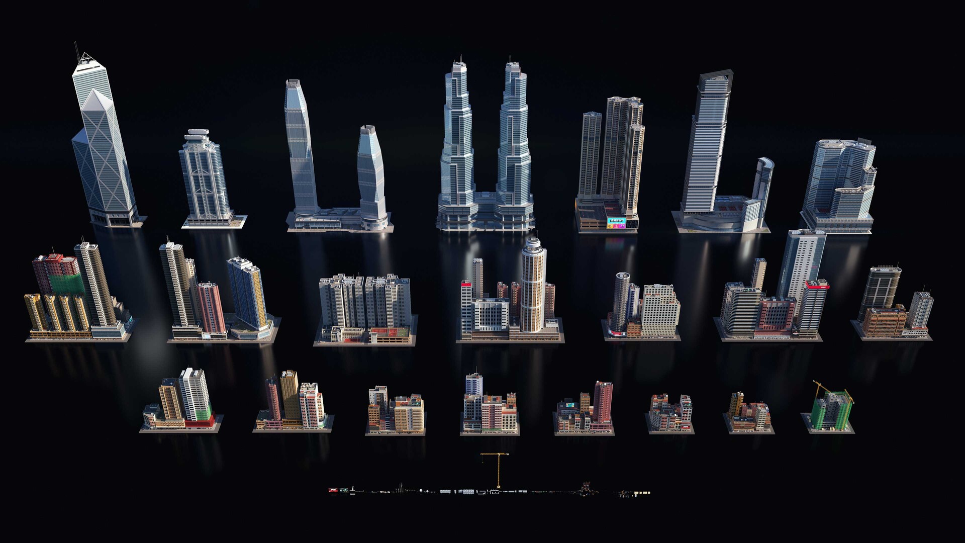 KitBash3D - Hong Kong - 3D Asset Kit | Premium Assets for Movies ...