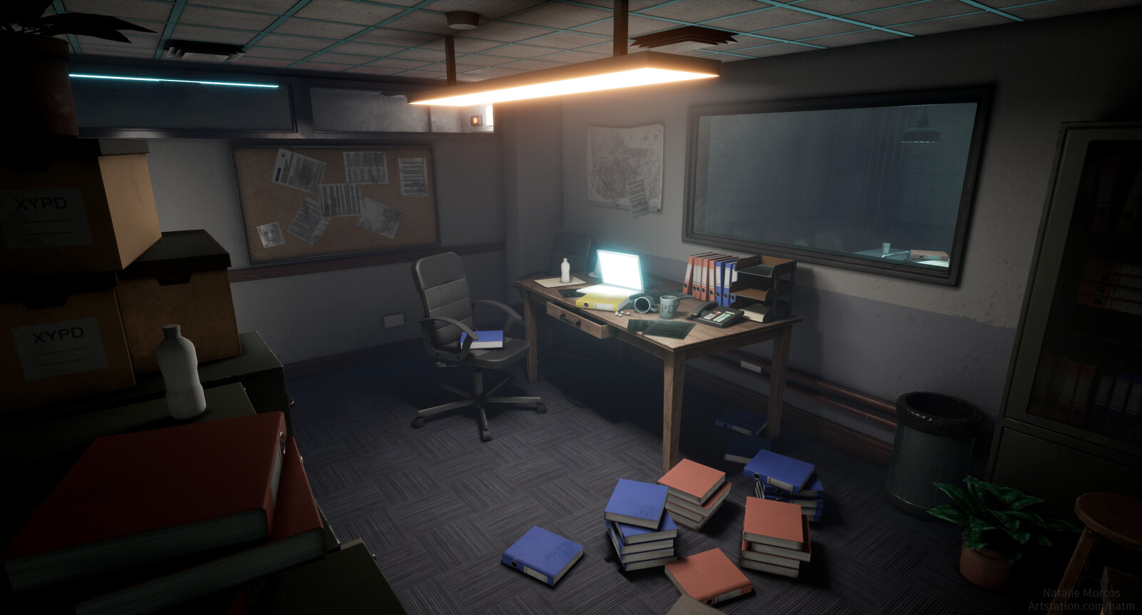 Natalie Morcos - Observation + Interrogation Rooms [UE4]