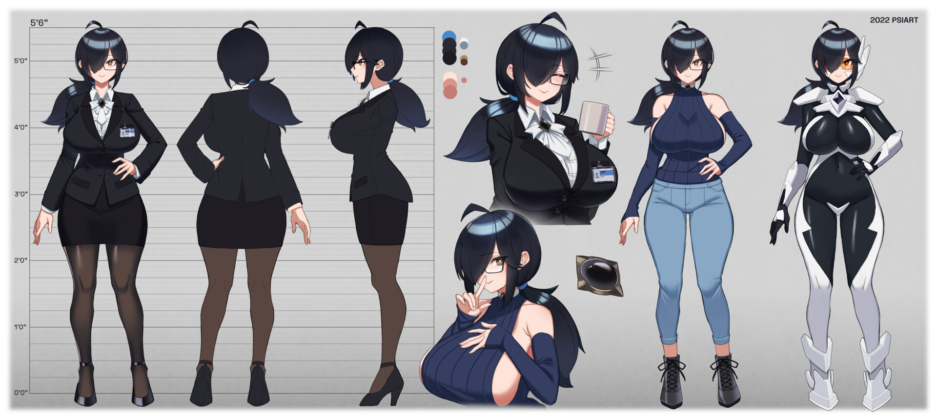 ArtStation - Julie Character Sheet Commission