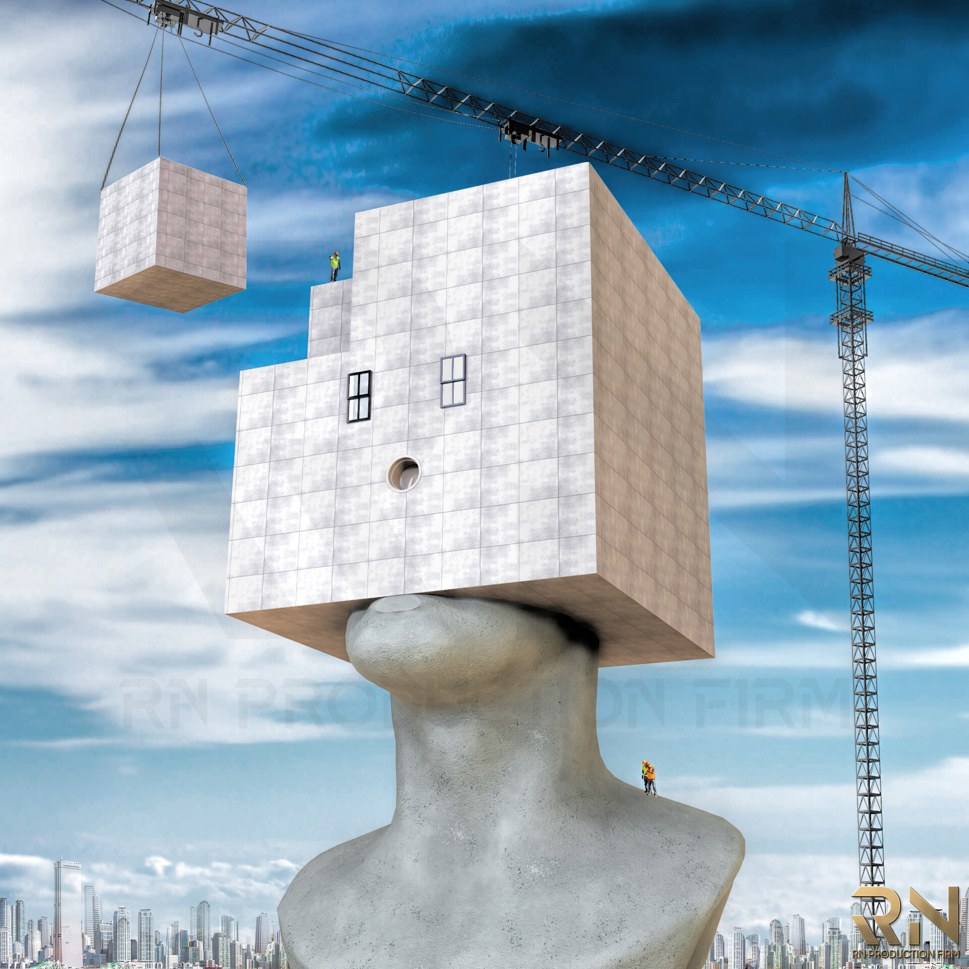 ArtStation - 3D "Construction Building Design" Project