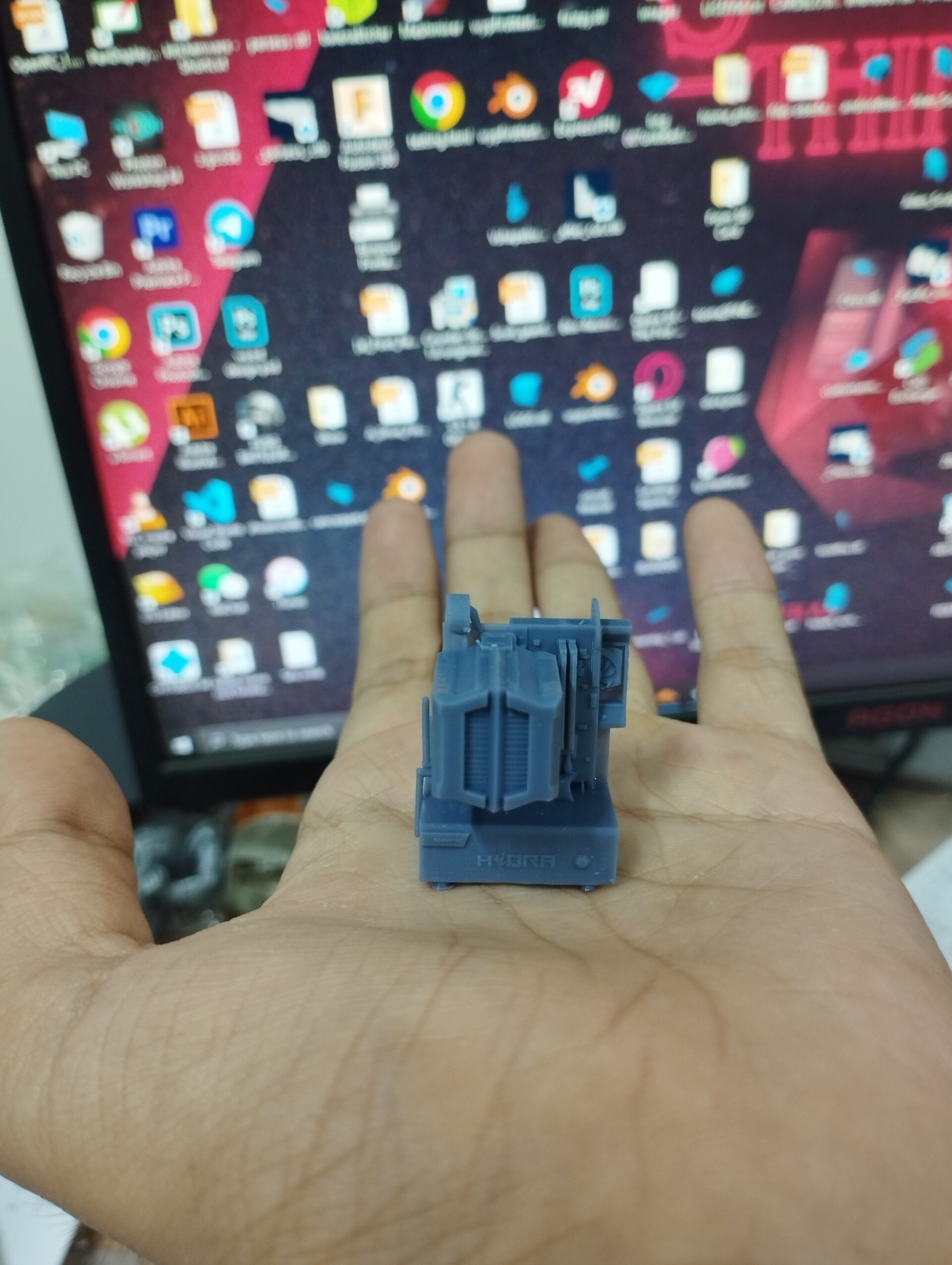 ArtStation - miniature computer setup