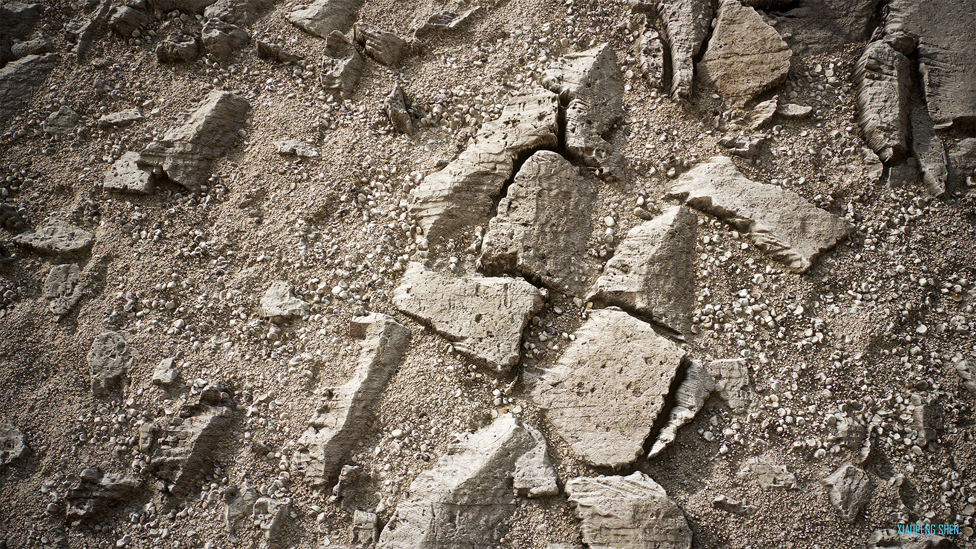 ArtStation - Grand Canyon Trail Road | Substance Designer| Unreal