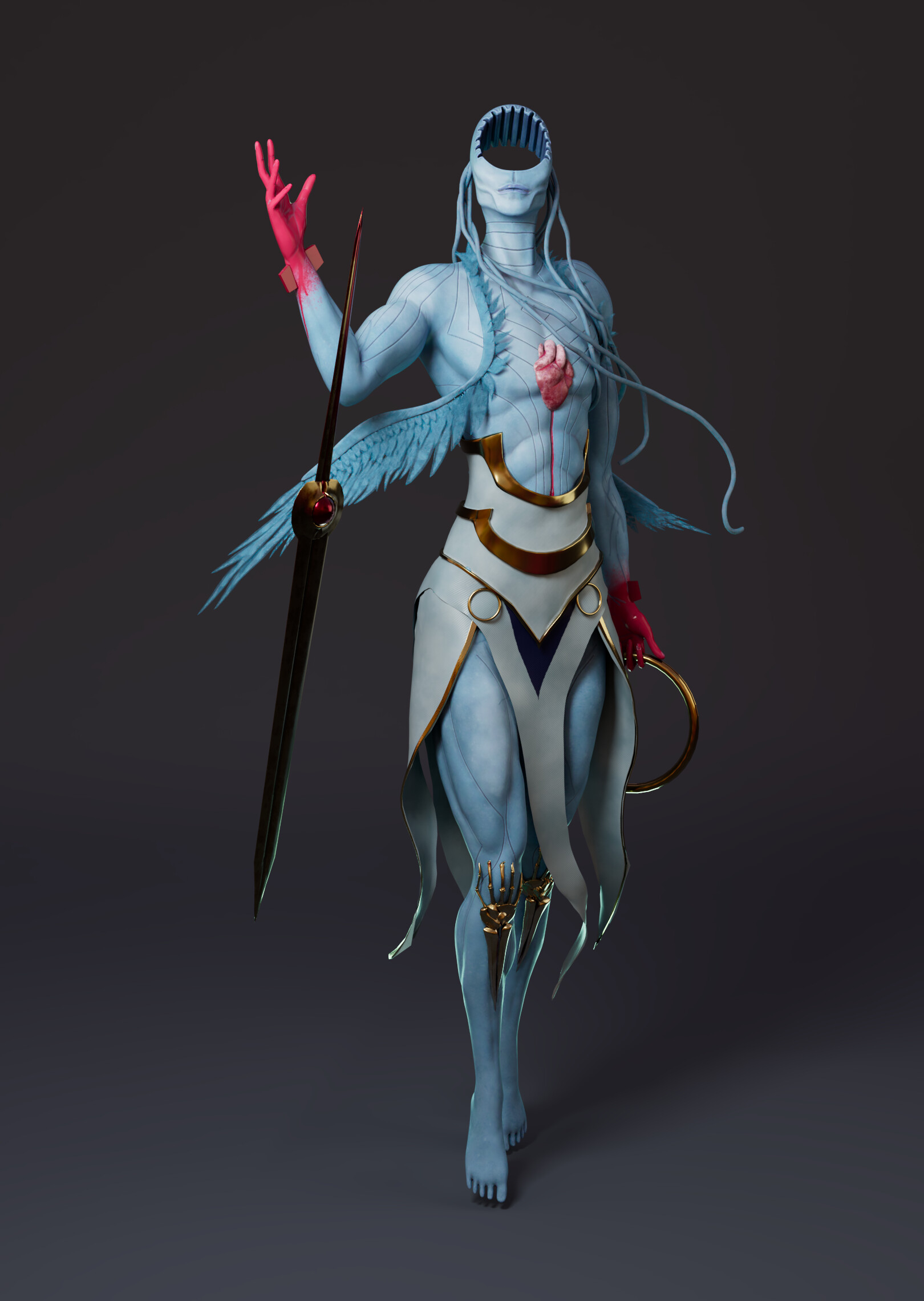 ArtStation - Simikiel- Angel of Vengeance by Peter Mohrbacher