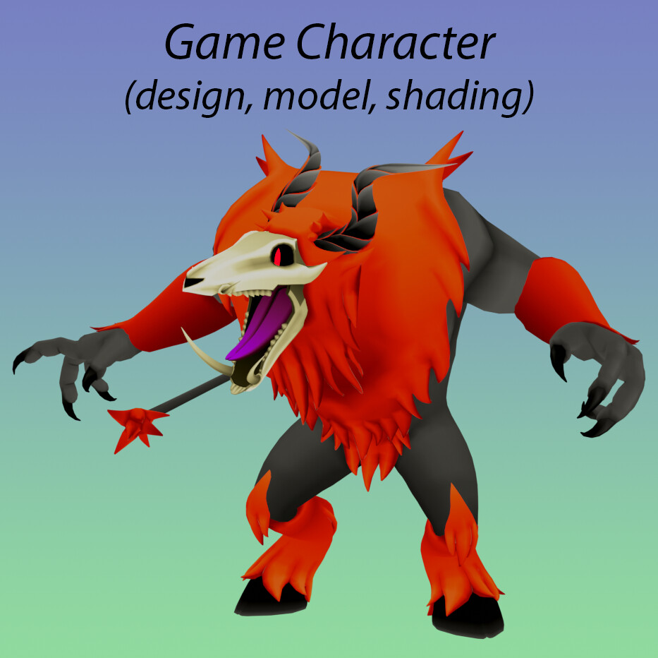 ArtStation - Deathcore Demon - Character Modeling