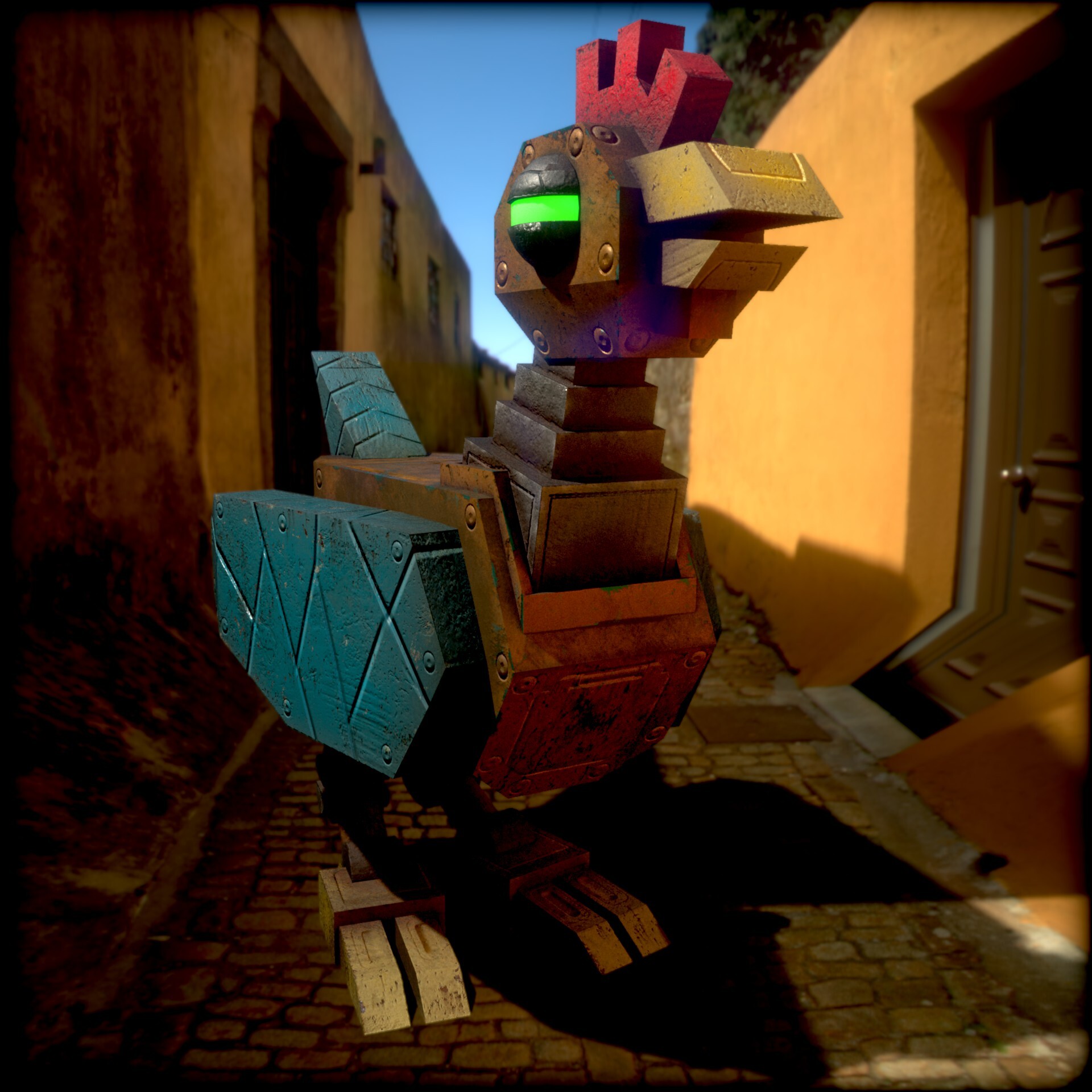 Jordan Dorsey - Mecha Chicken Texturing, concepting and modeling