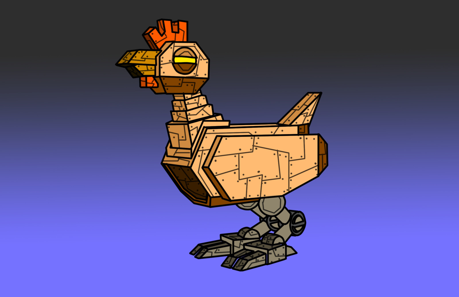 Jordan Dorsey - Mecha Chicken Texturing, concepting and modeling