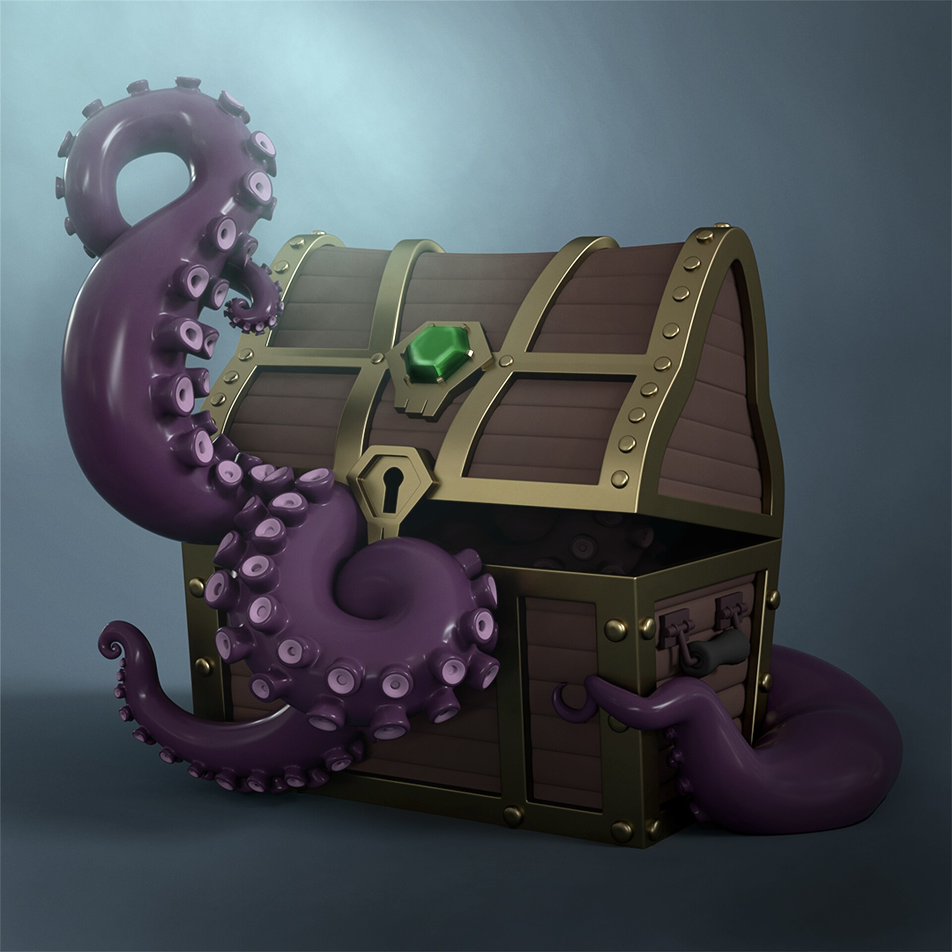 ArtStation - Tentacle Chest (Mimic)
