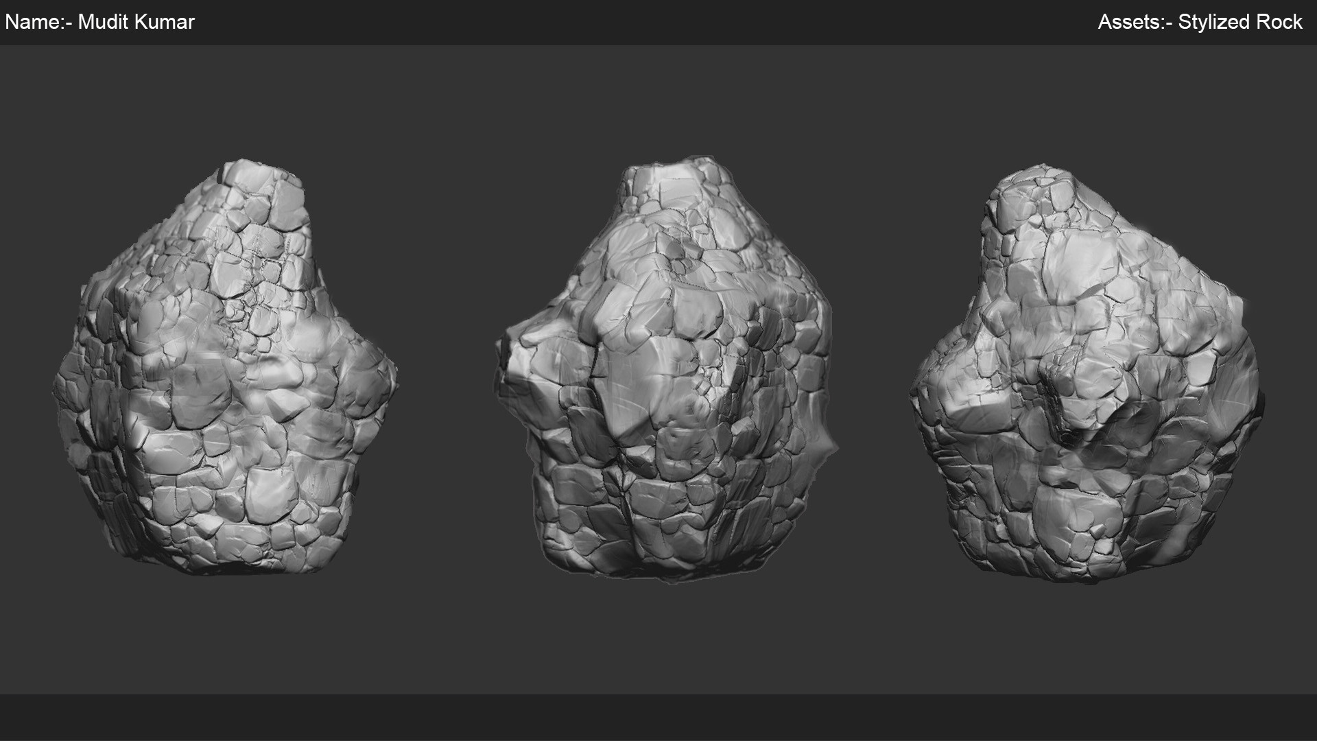 ArtStation - zbrush Rock