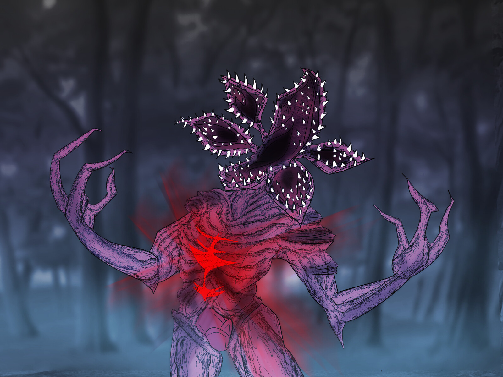 ArtStation - stranger things commission