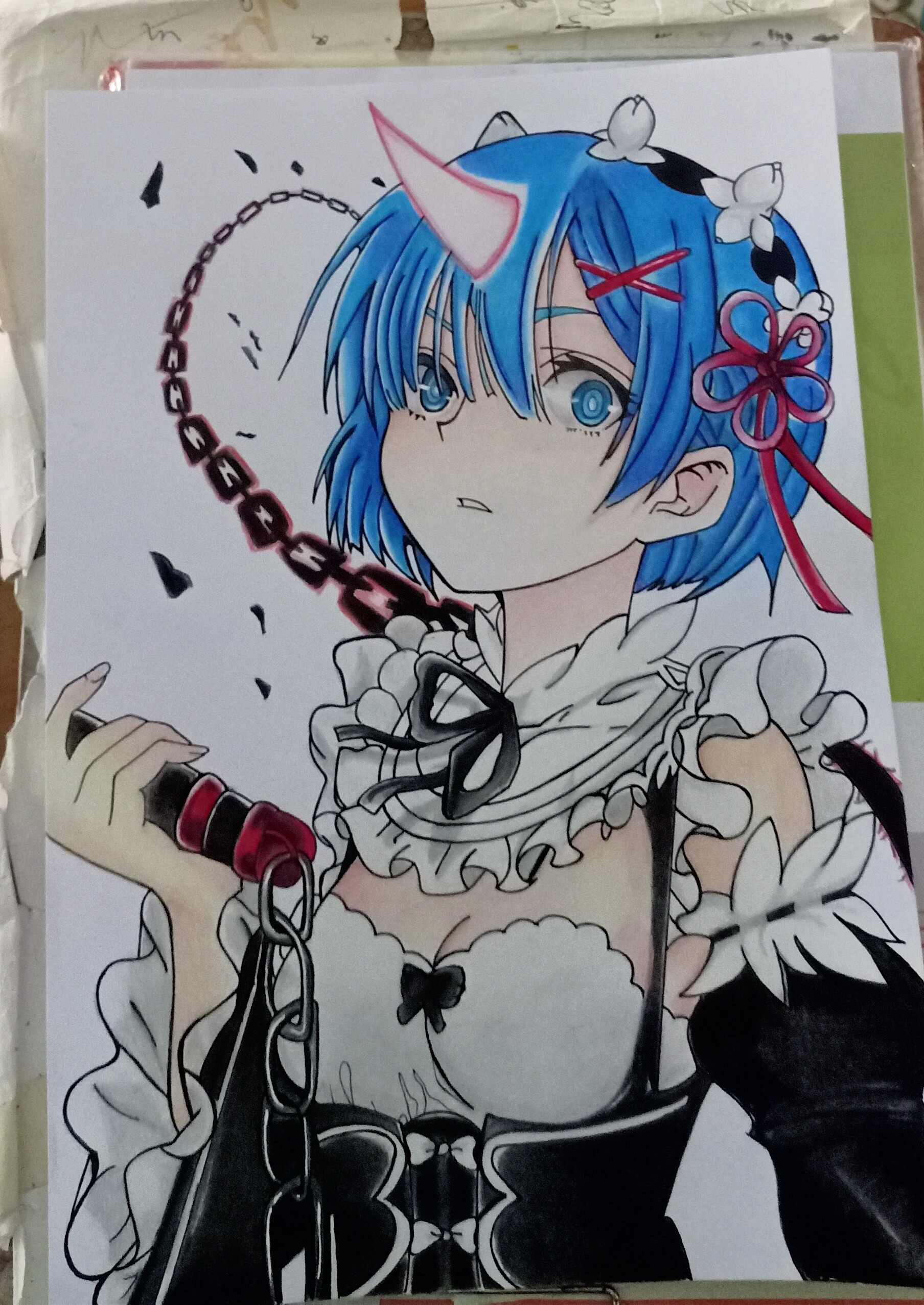 how to draw rem step by step