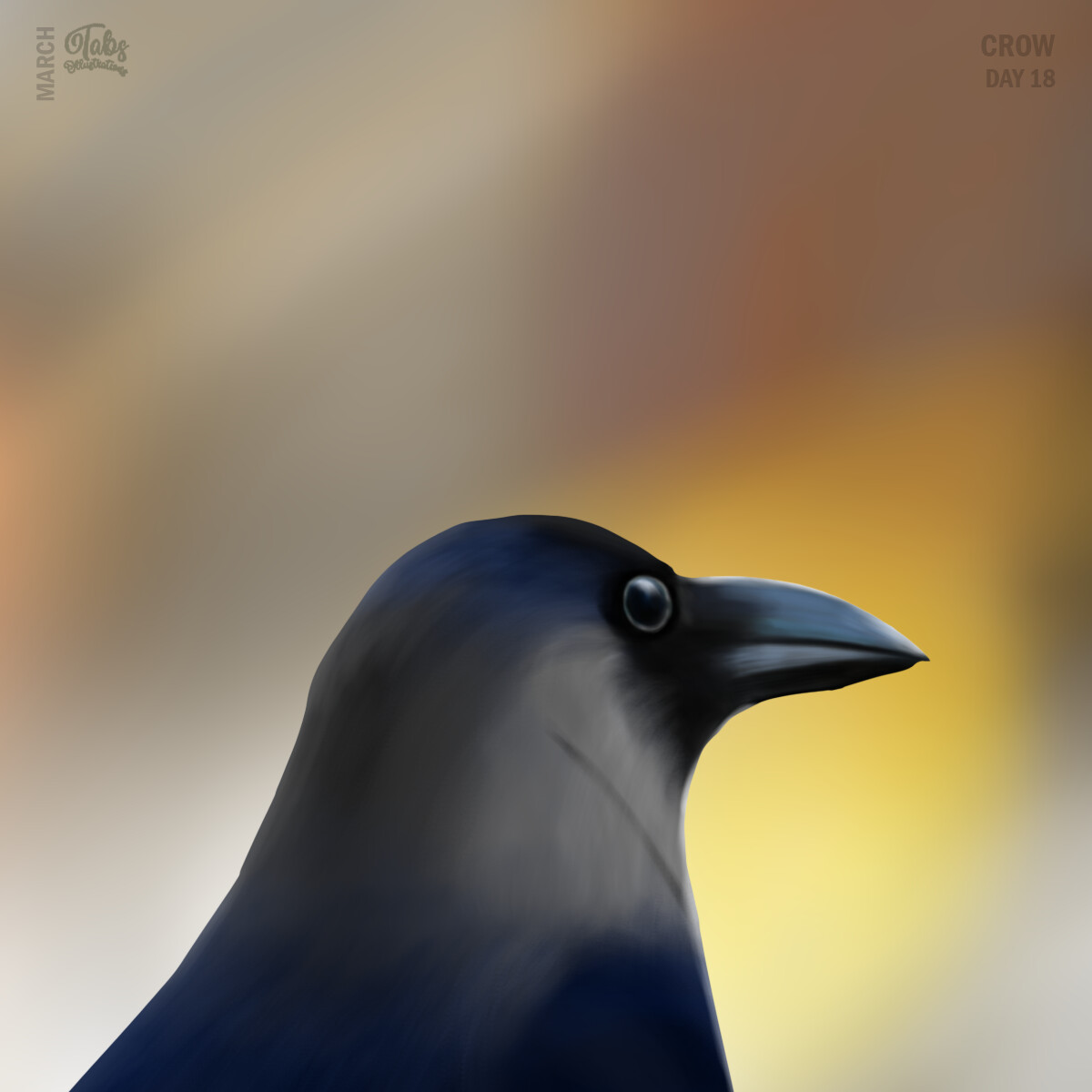 ArtStation - Crow Painting