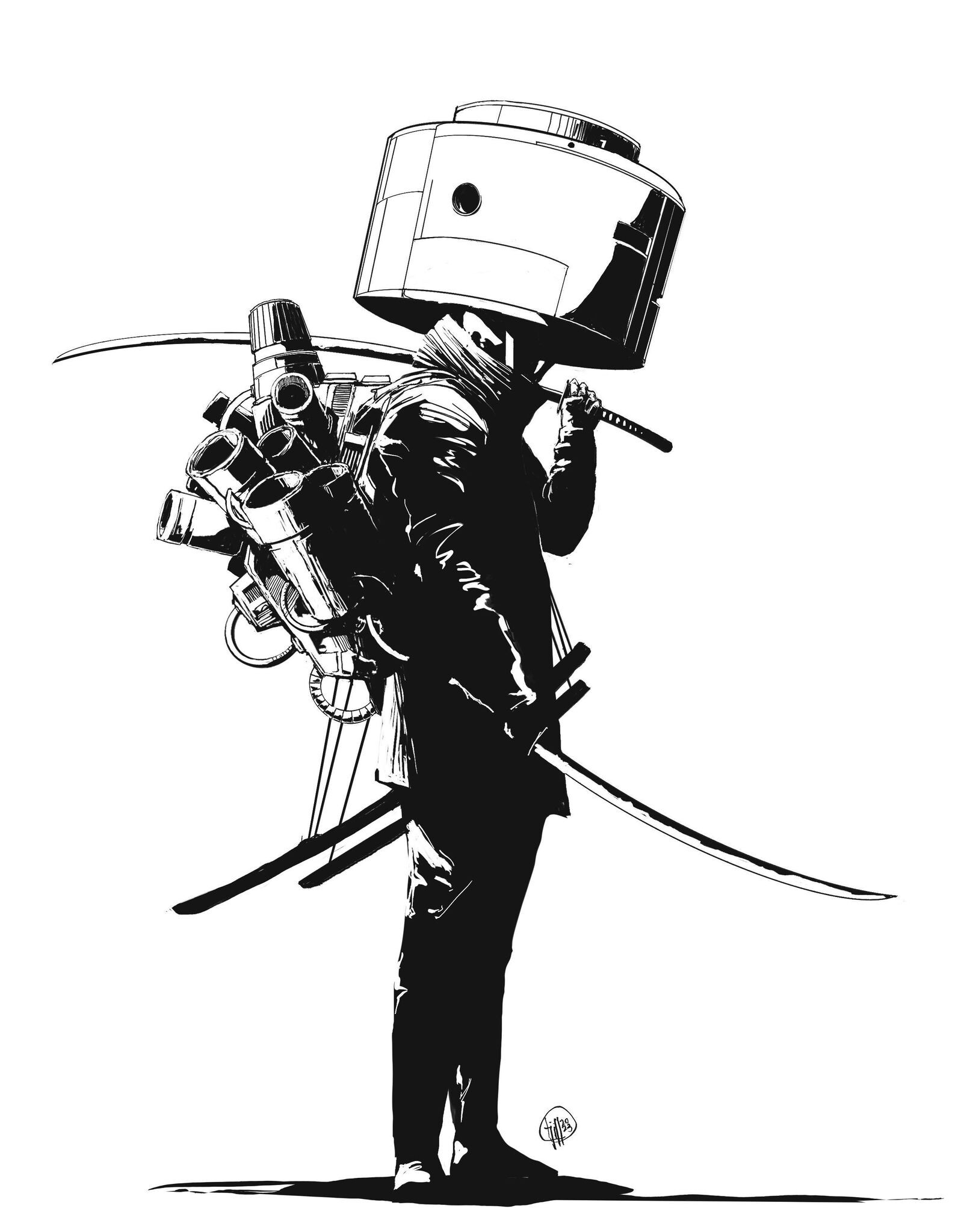 ArtStation - Cyber Samurai