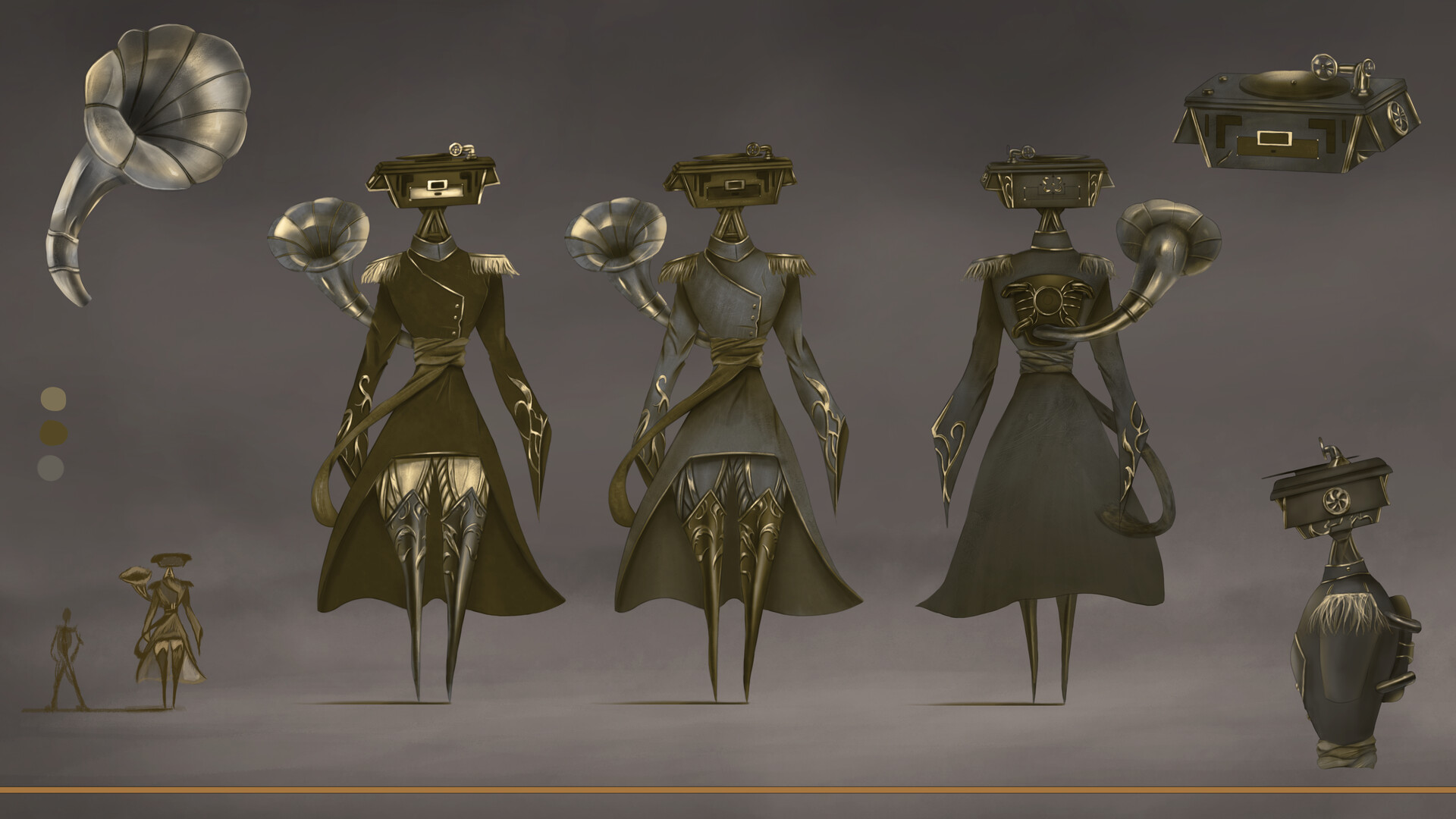 ArtStation - Steampunk Mecha Chara-design and Props