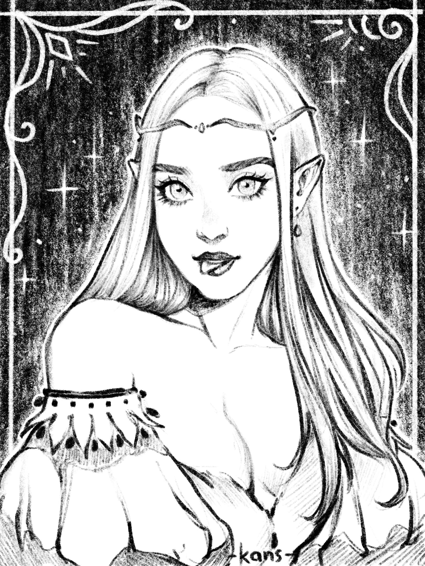 ArtStation - - some elven sketches