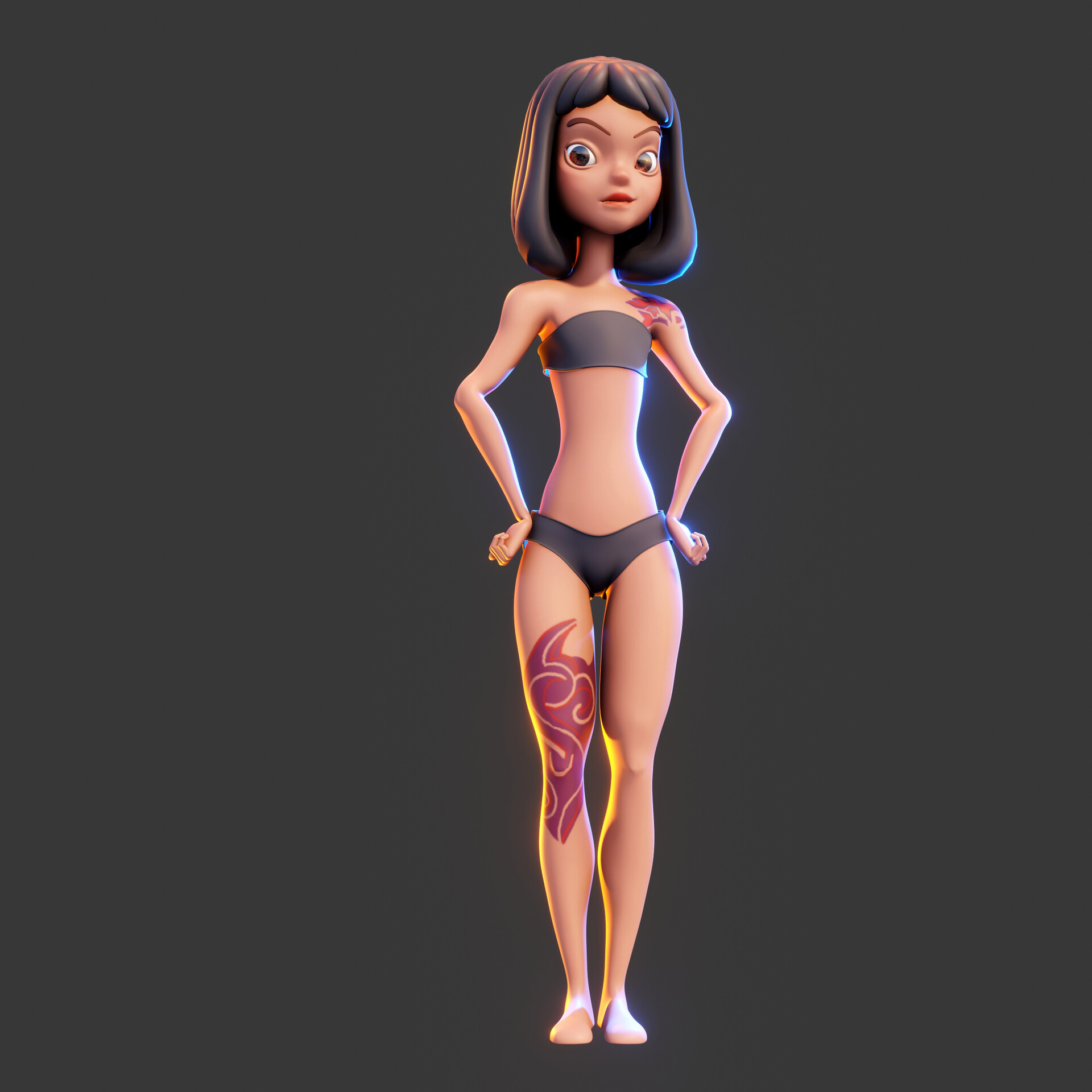 Phong Ly - Rigging the character using Rigify addon in Blender