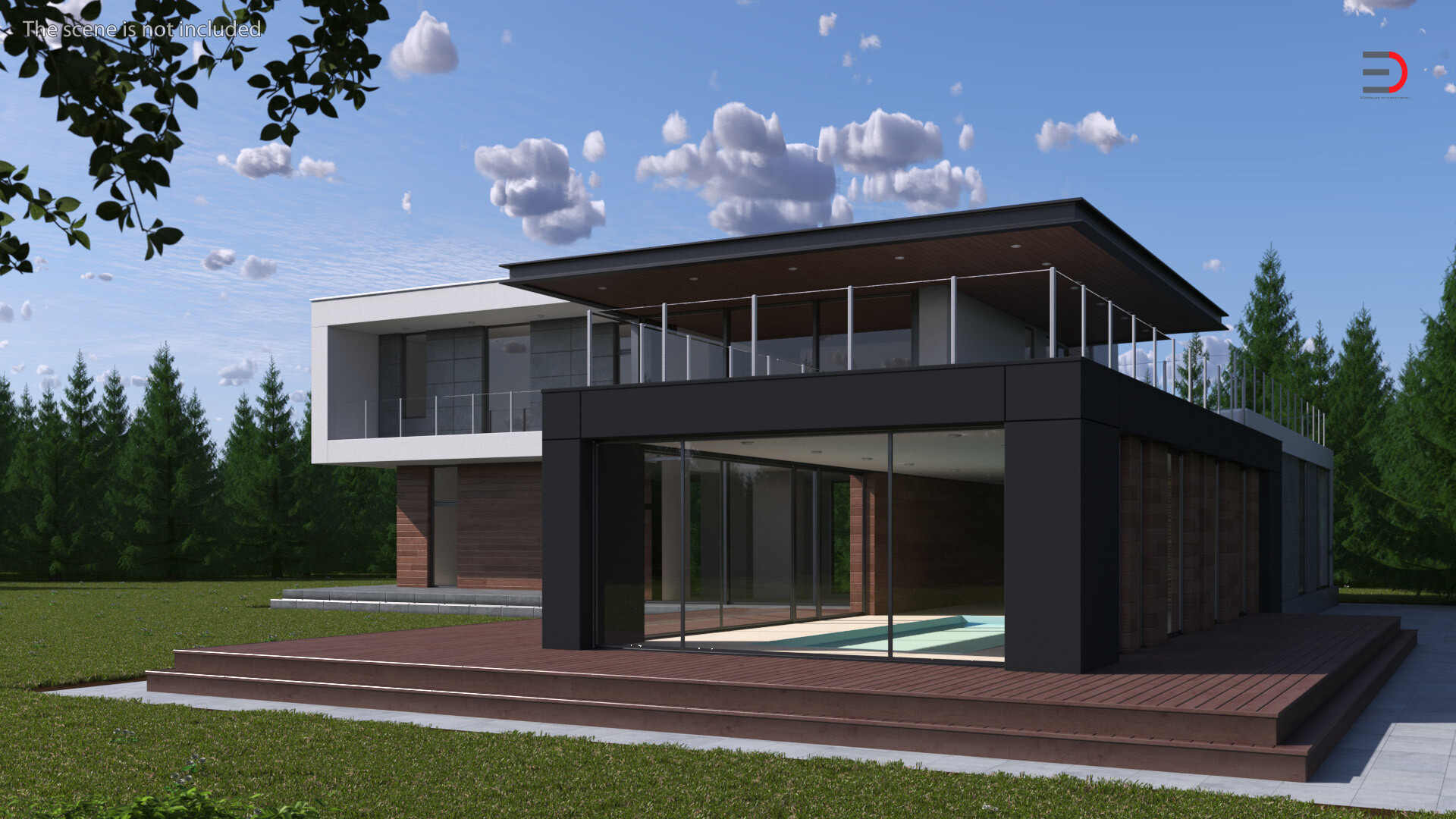 ArtStation - Modern House Pool 3D model