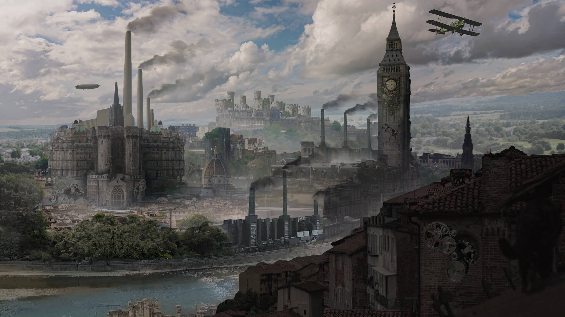 Clockwork City Wallpaper