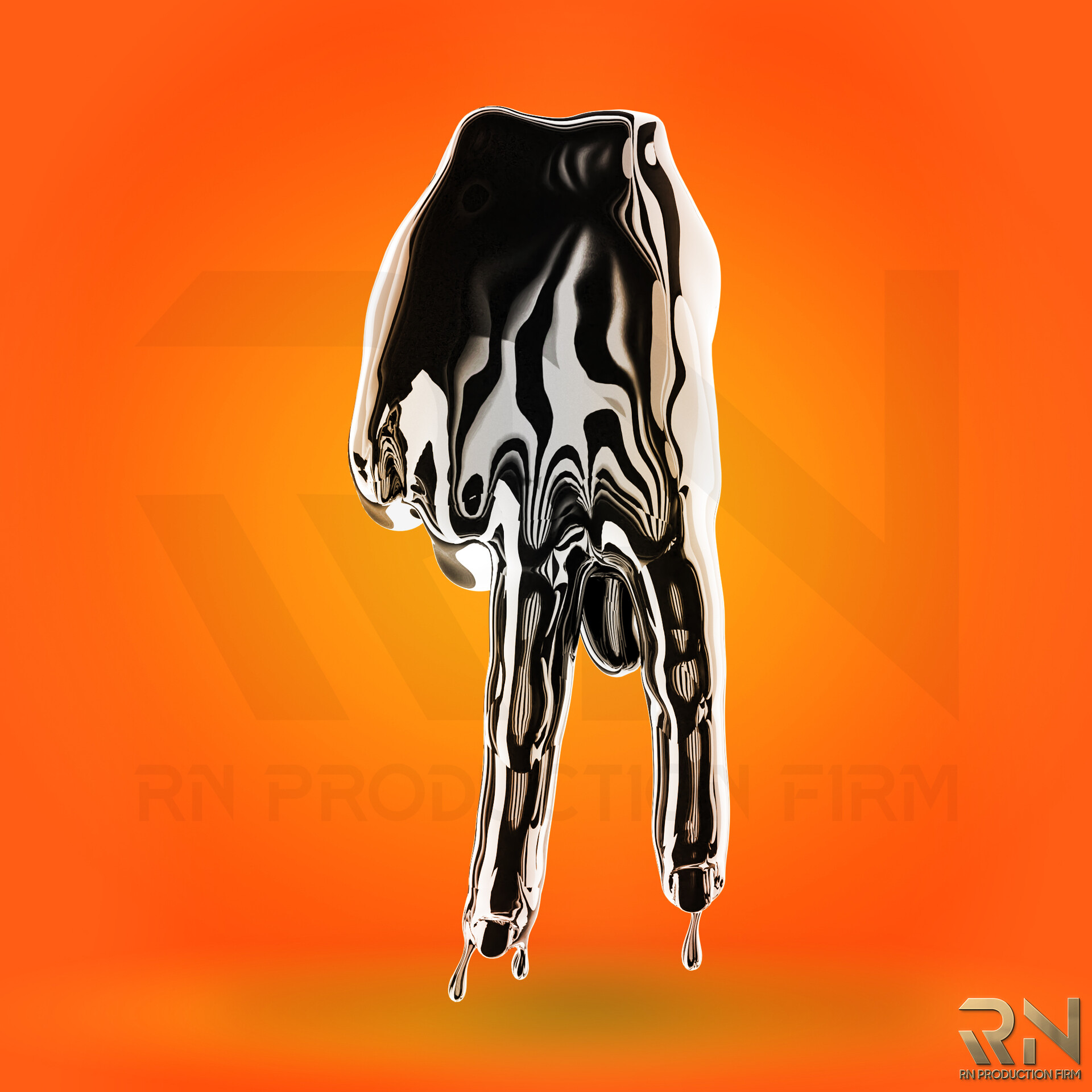 ArtStation - 3D "Liquid Hand Design" Project