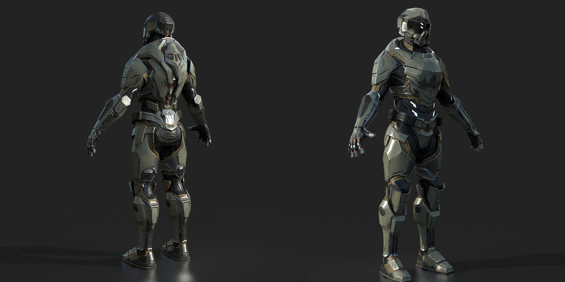 Futuristic Light Armor
