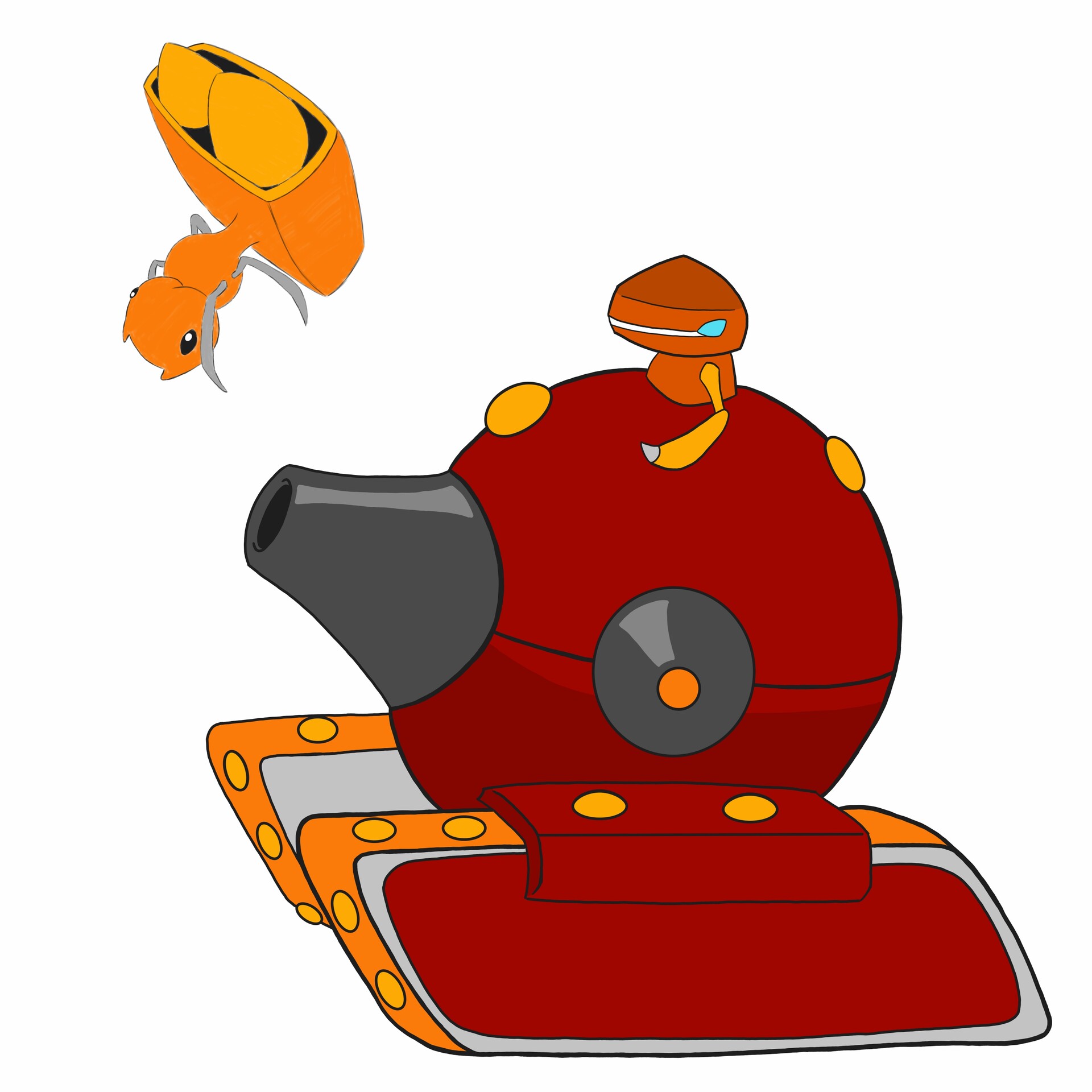 ArtStation - Fakemon Arsenant and Antank
