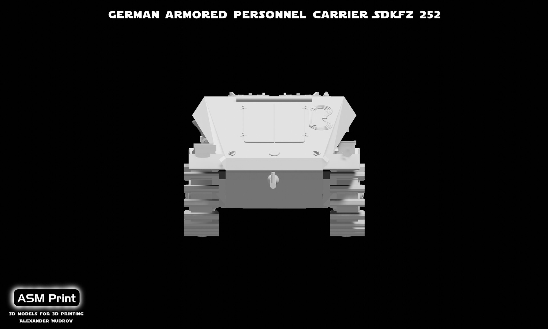ASM Print - German armored personnel carrier SdKfz 252
