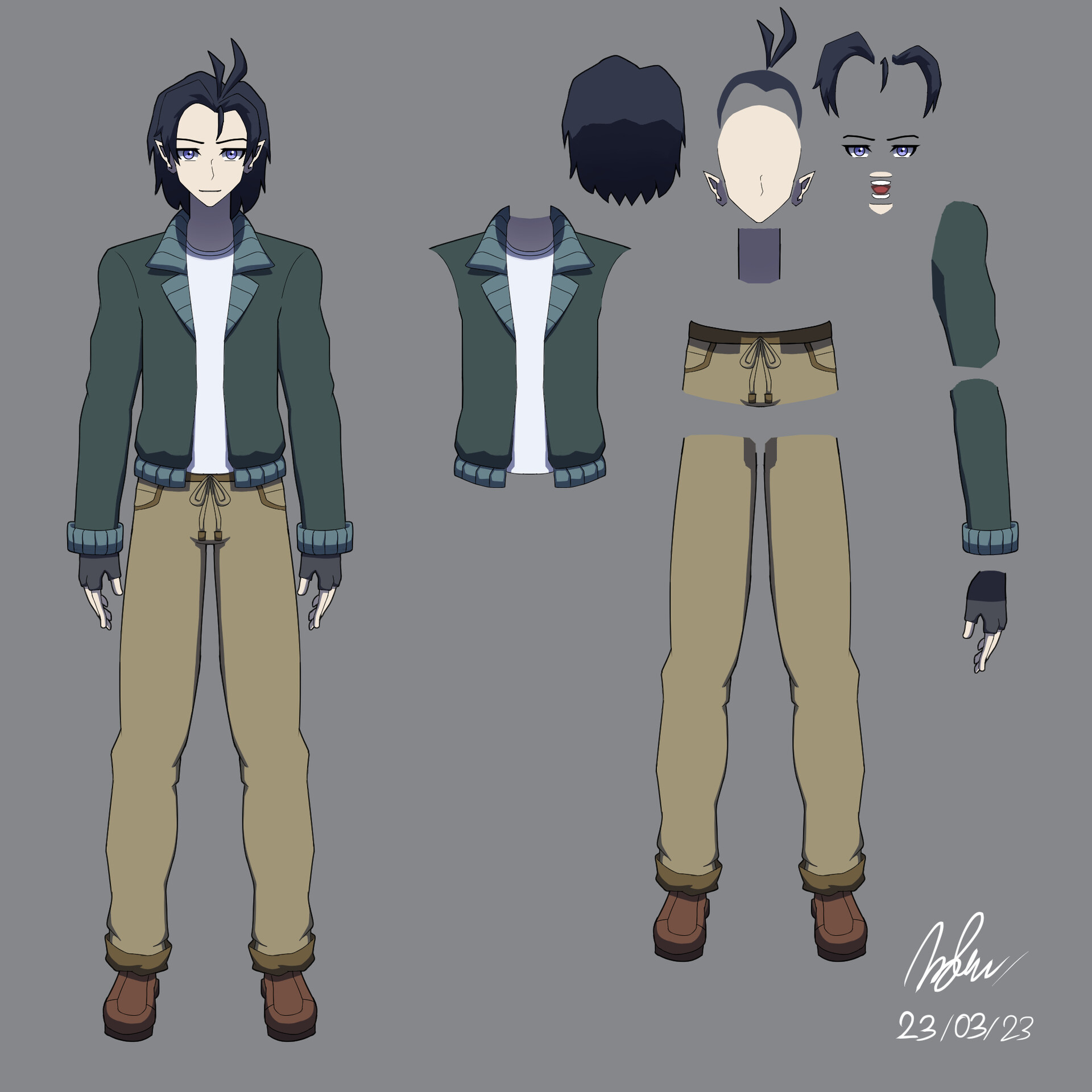 ArtStation - First try Cutting VTuber Model