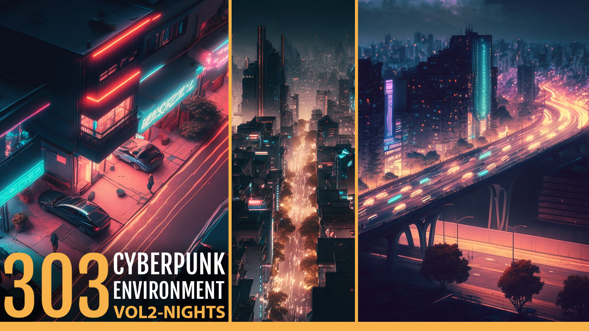 Artificial Dimension - 303 Cyberpunk Environments VOL2 [Nights]