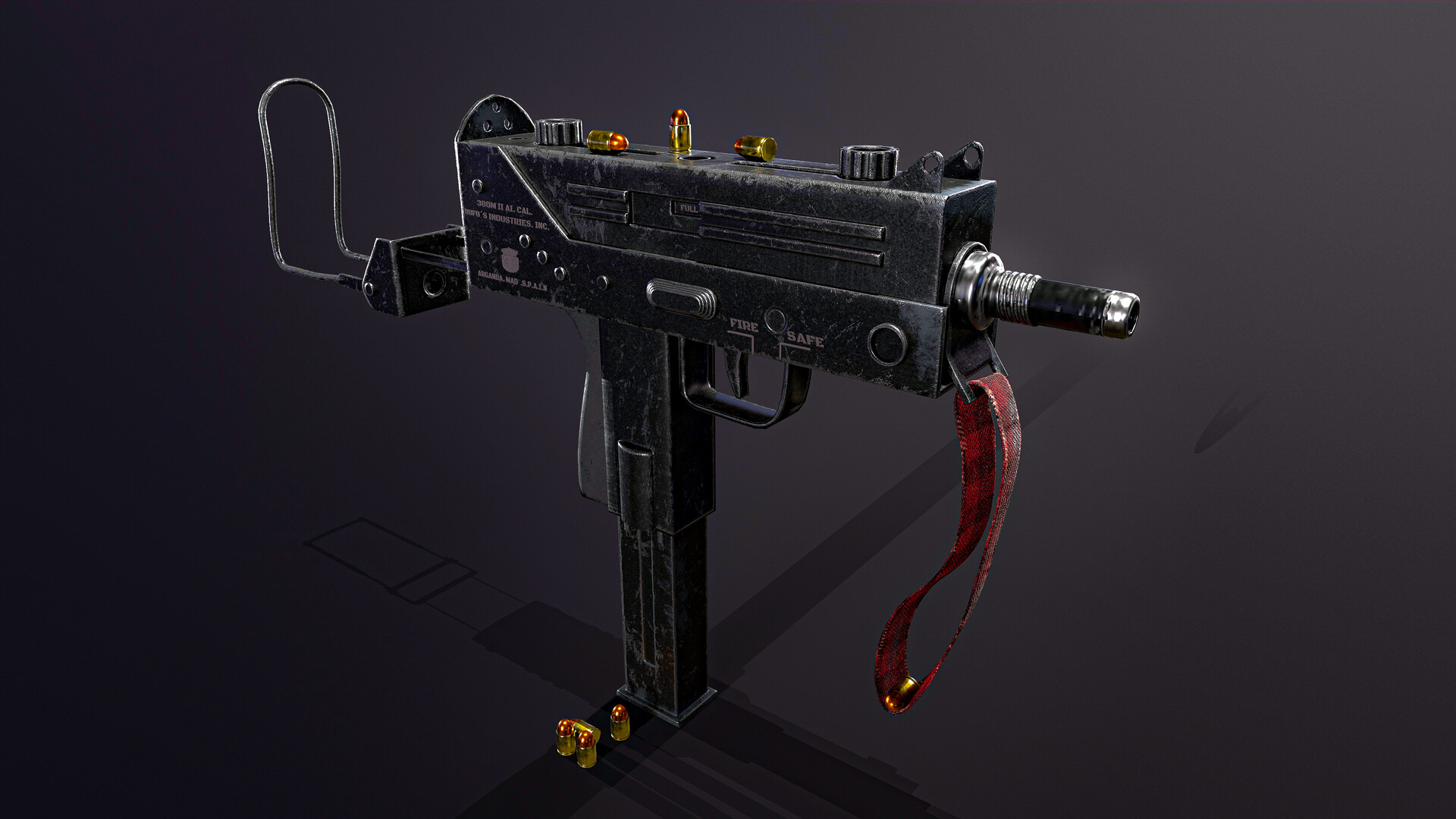 ArtStation - MAC10 - 3D Gun
