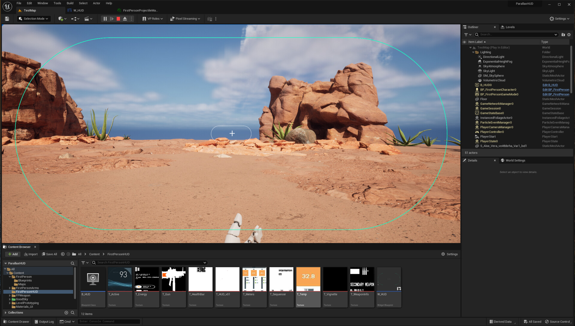 Cassia Design - Unreal Engine - Parallax HUD