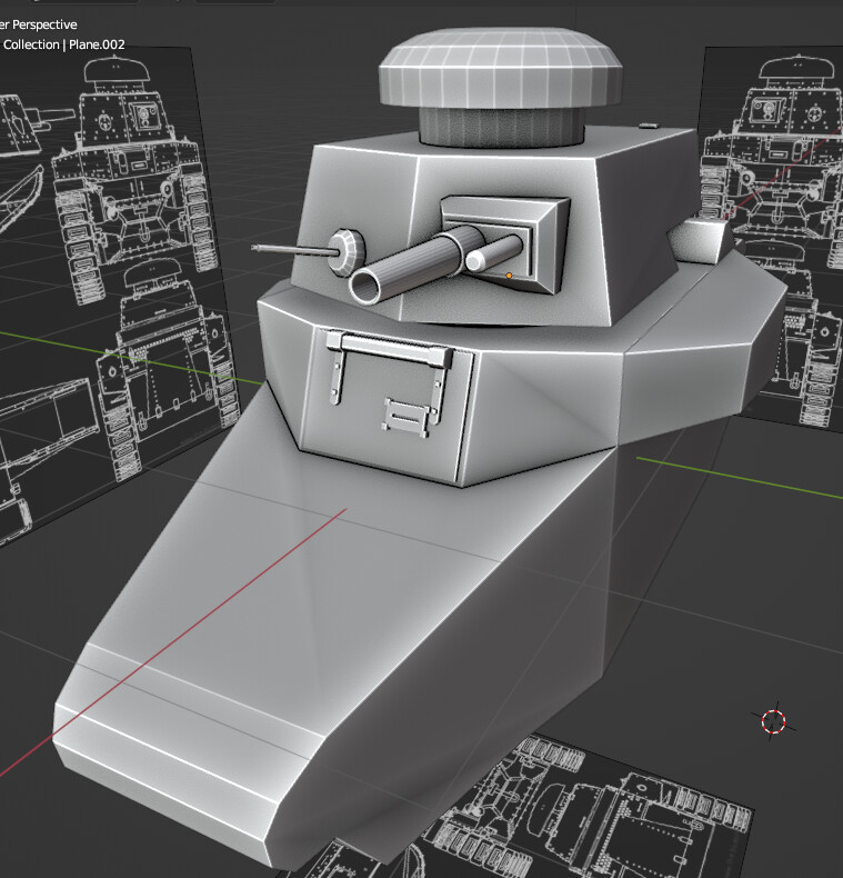 ArtStation - Blender tank, unfinished
