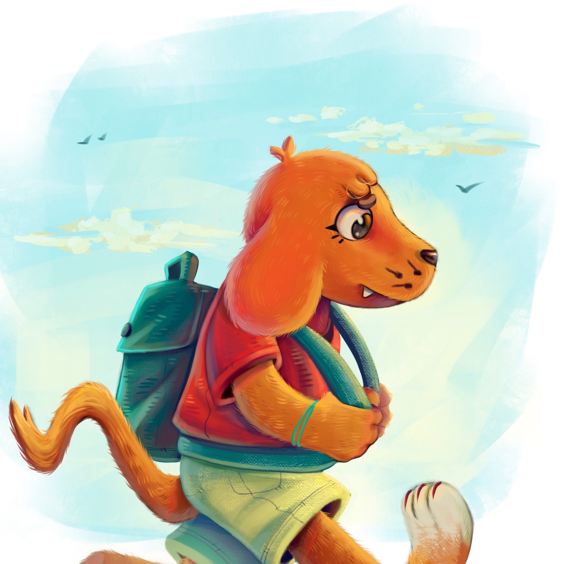 ArtStation - Benny on her way to school