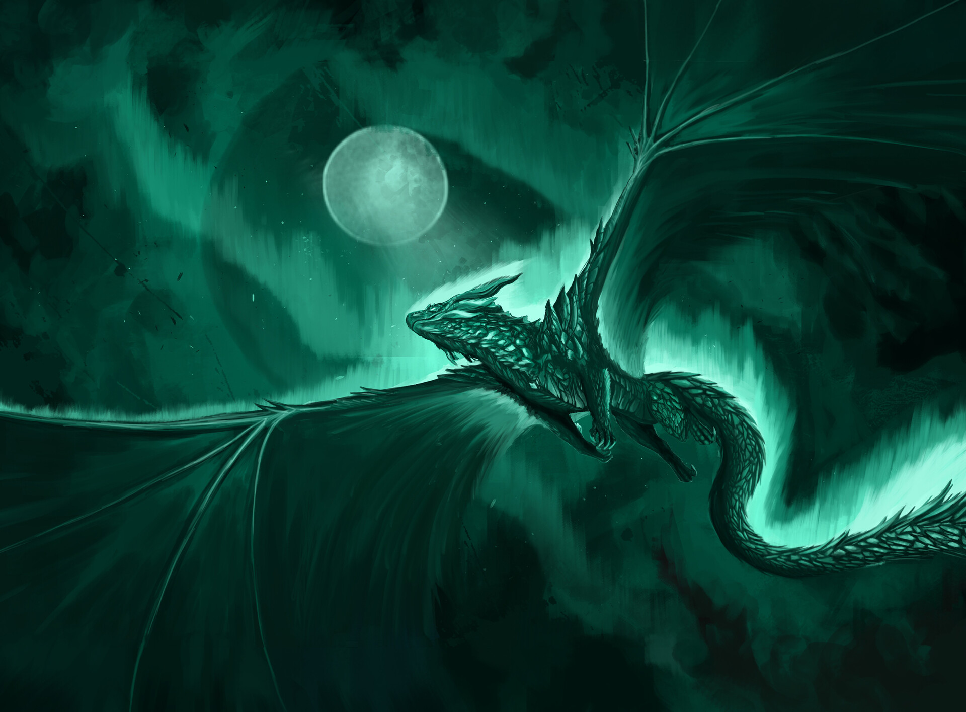 ArtStation - Aurora's Dragon