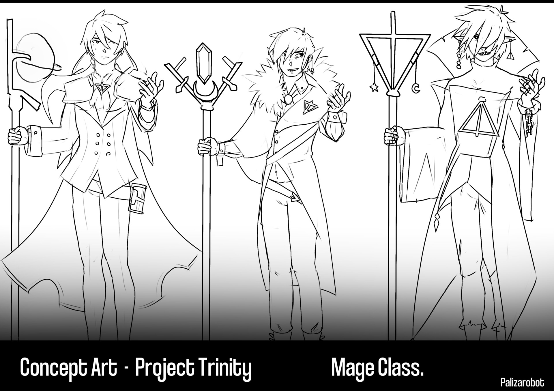 Maya Clares (Palizarobot) - Seth the Magician. Render and Concept Art