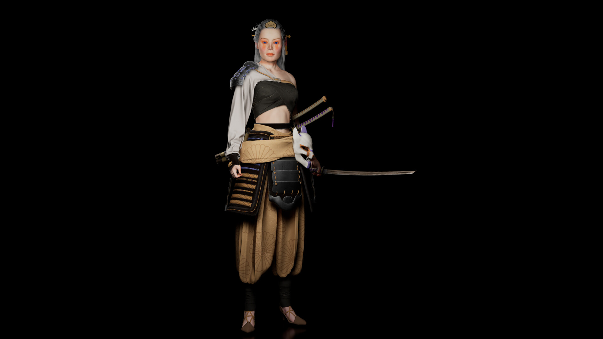 ArtStation - Samurai_Girl Game Res